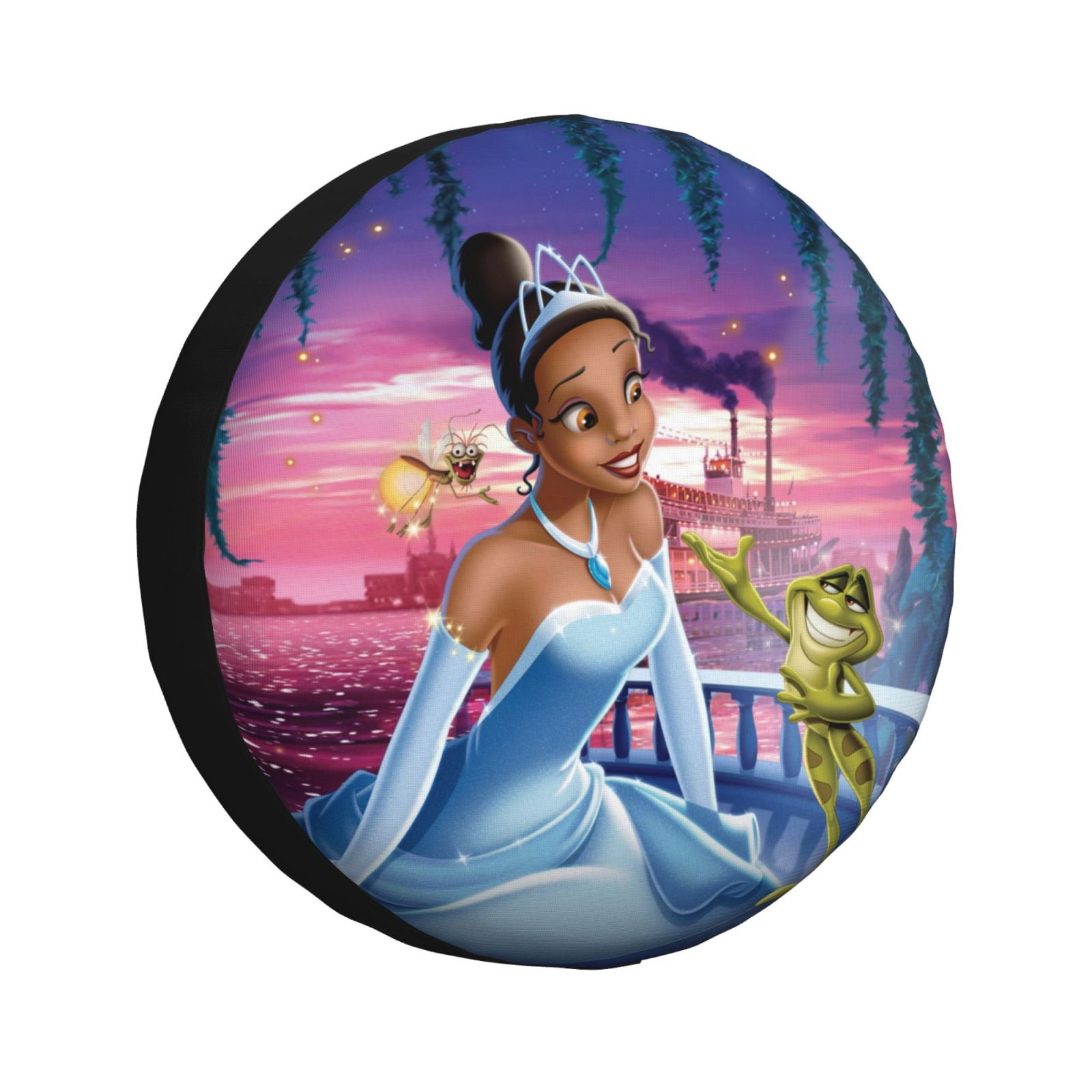Princess Fro-g Tire Cover Cartoon Weatherproof Universal Wheel ...