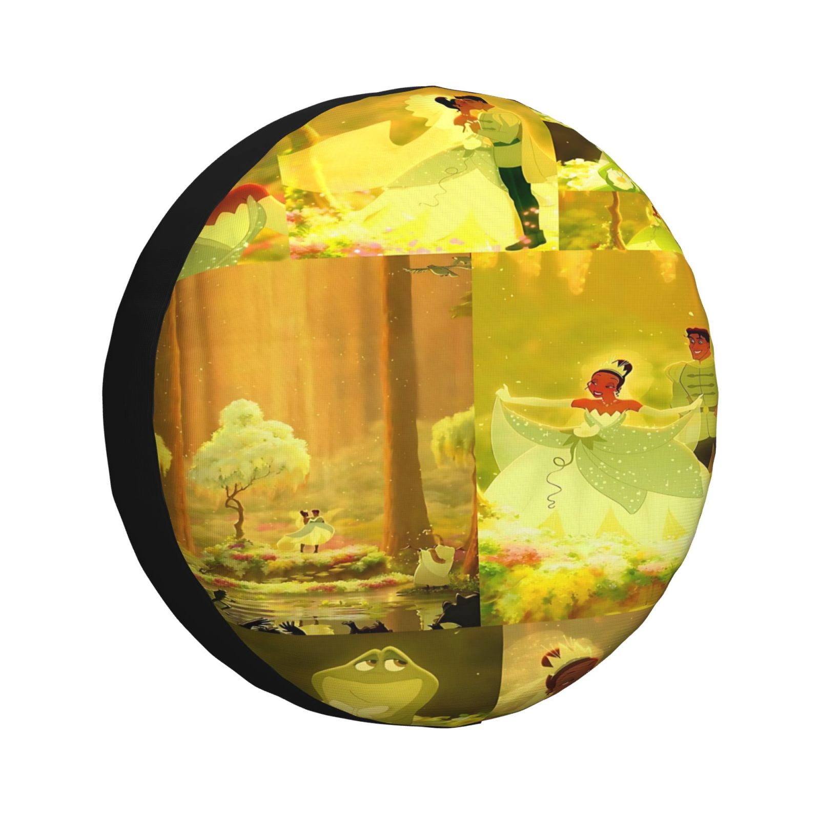 Princess Fro-g Tire Cover Cartoon Weatherproof Universal Wheel ...