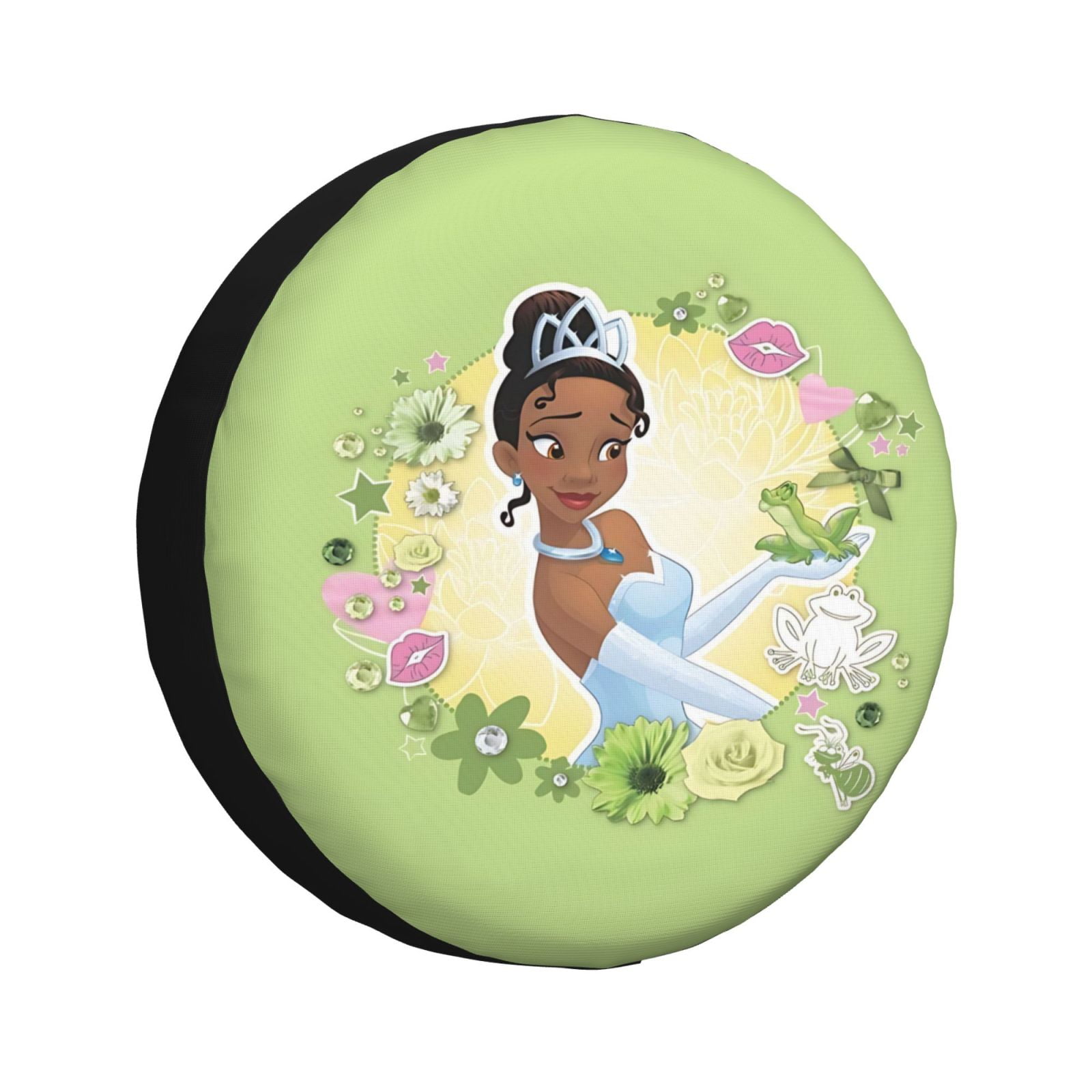 Princess Fro-g Tire Cover Cartoon Weatherproof Universal Wheel ...