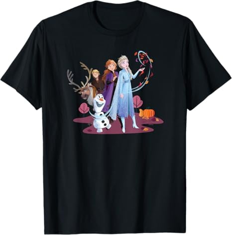 Princess Frozen Elsa Anna Olaf Sven and Kristoff Fall T-Shirt - Walmart.com