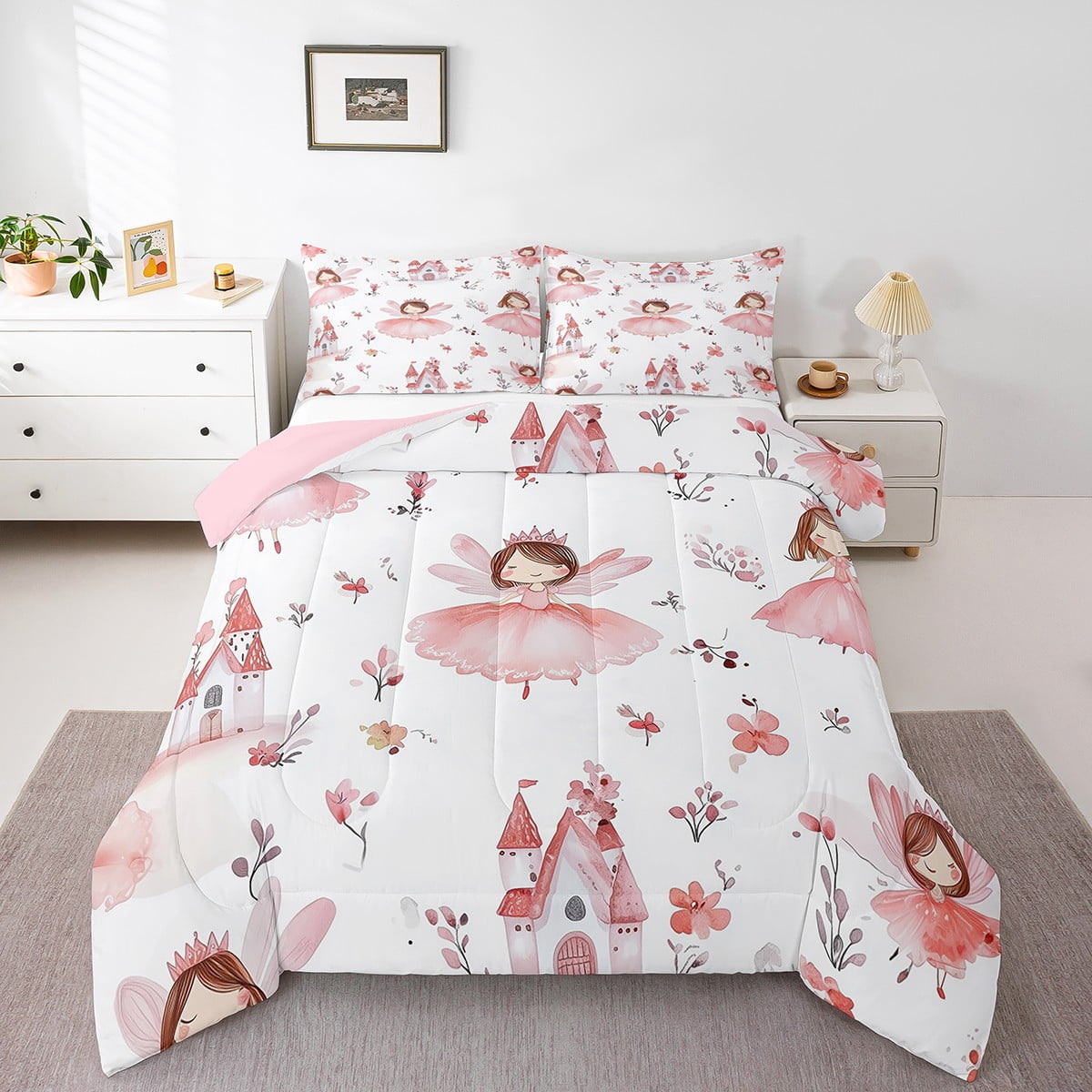 Princess Full Bedding Sets,Ballet Princess Comforter Set Cute Cartoon ...