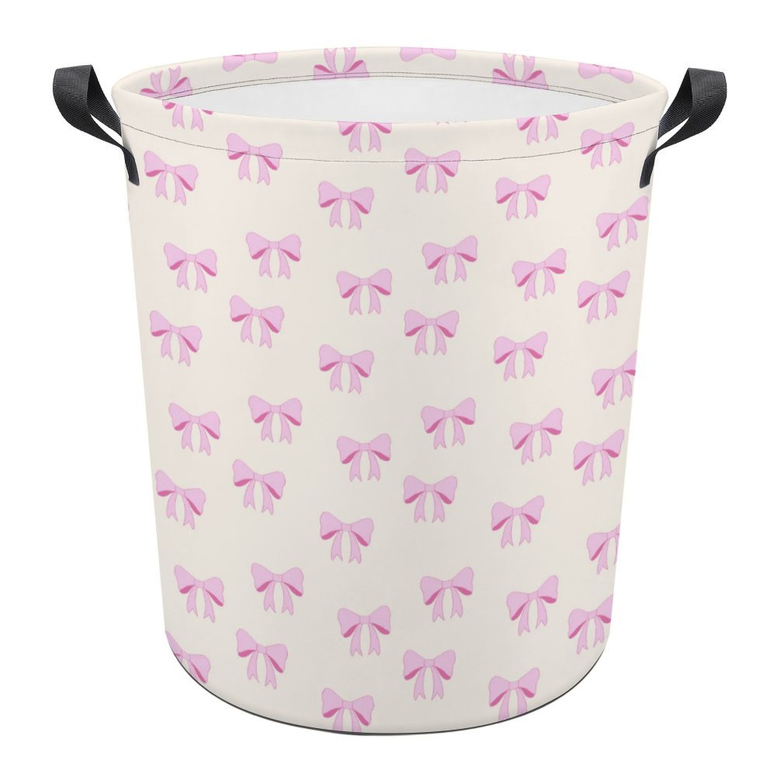 Princess Girl Cute Bow Laundry Basket Storage Basket Controller Clothes ...