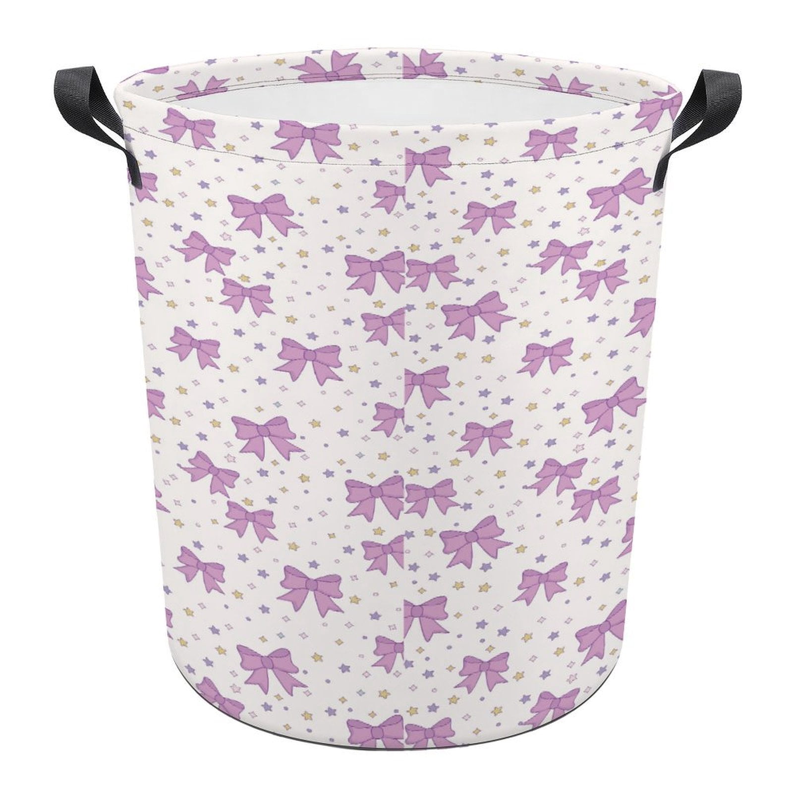 Princess Girl Cute Bow Laundry Basket Storage Basket Controller Clothes ...