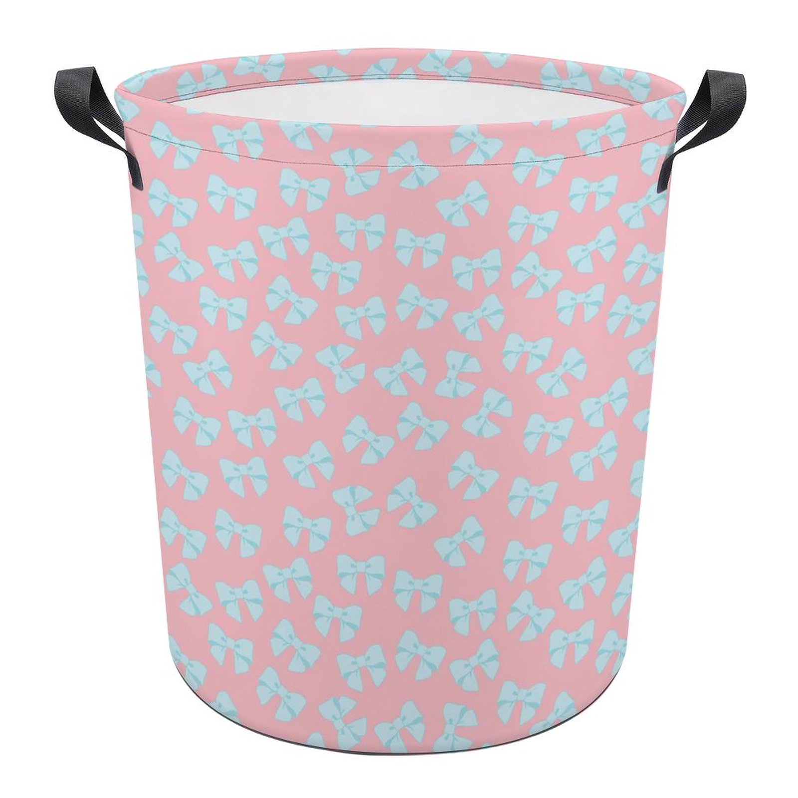 Princess Girl Cute Bow Print Foldable Laundry Basket for Clothes ...