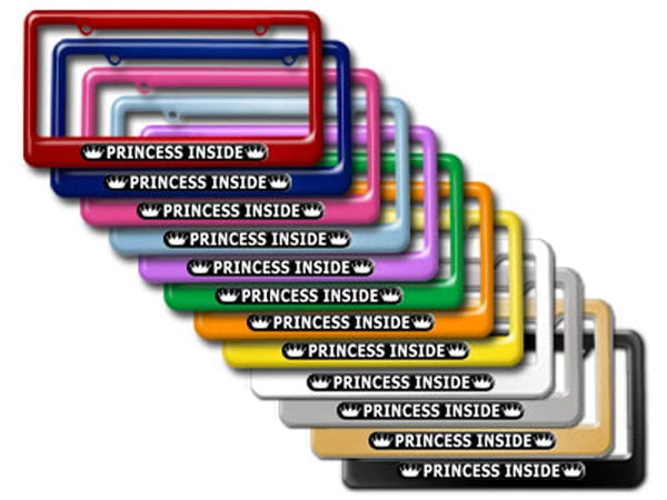 Princess Inside License Plate Frame - Walmart.com