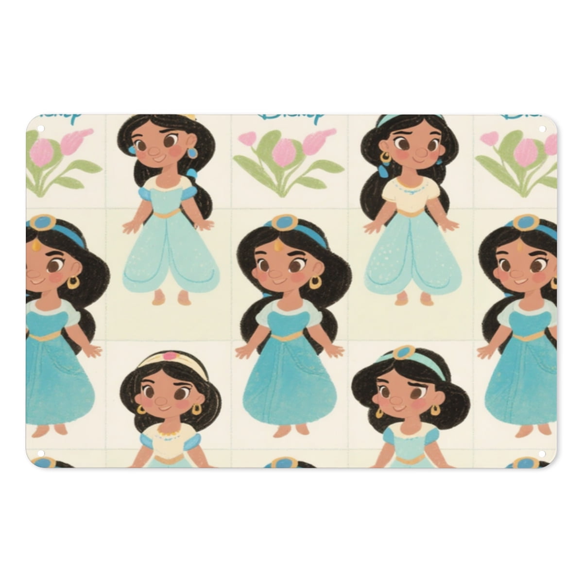 Princess Jas×mine Horizontal Metal Wall Art - Multi-Size for Home Decor ...