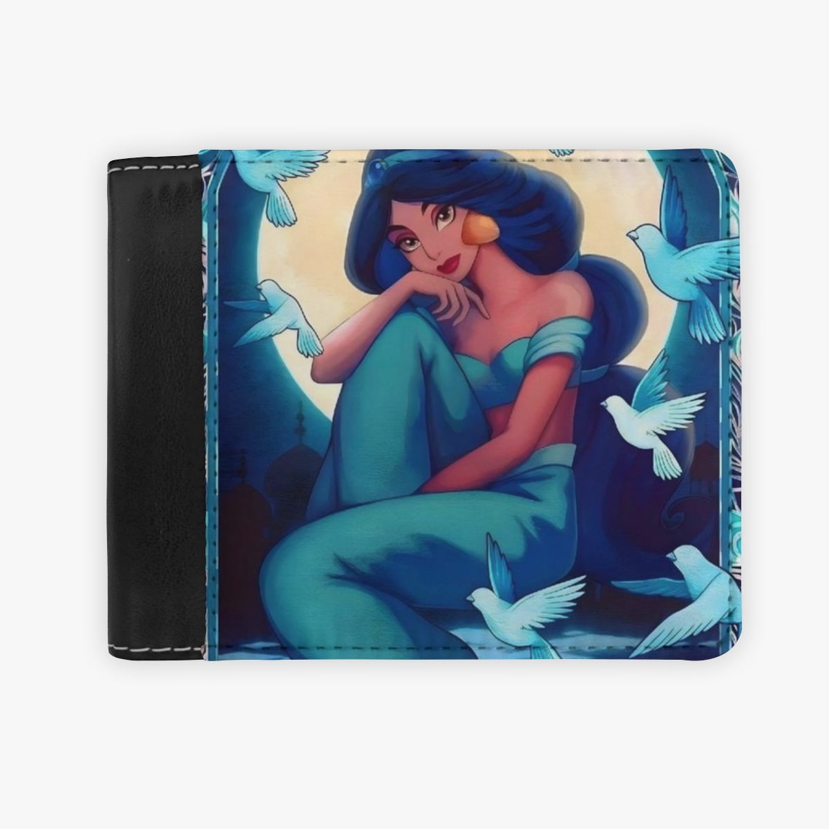 Princess Jas×mine PU Bifold Wallet for Boys Girls, 4.64 x 3.71 Inches - Walmart.com