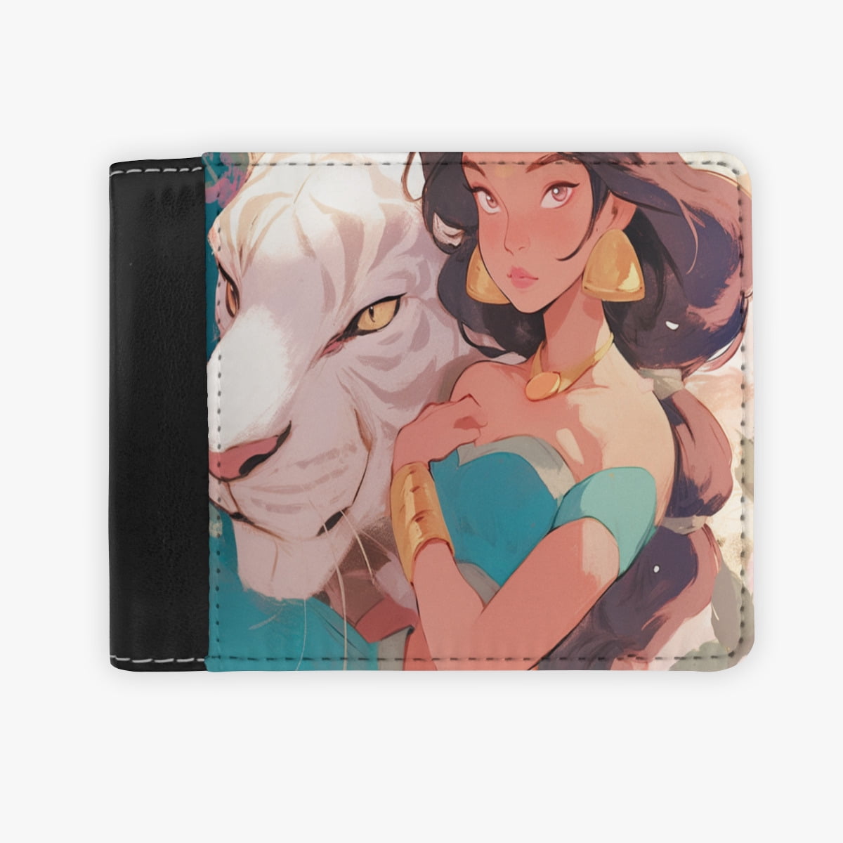 Princess Jas×mine PU Bifold Wallet for Boys Girls, 4.64 x 3.71 Inches - Walmart.com