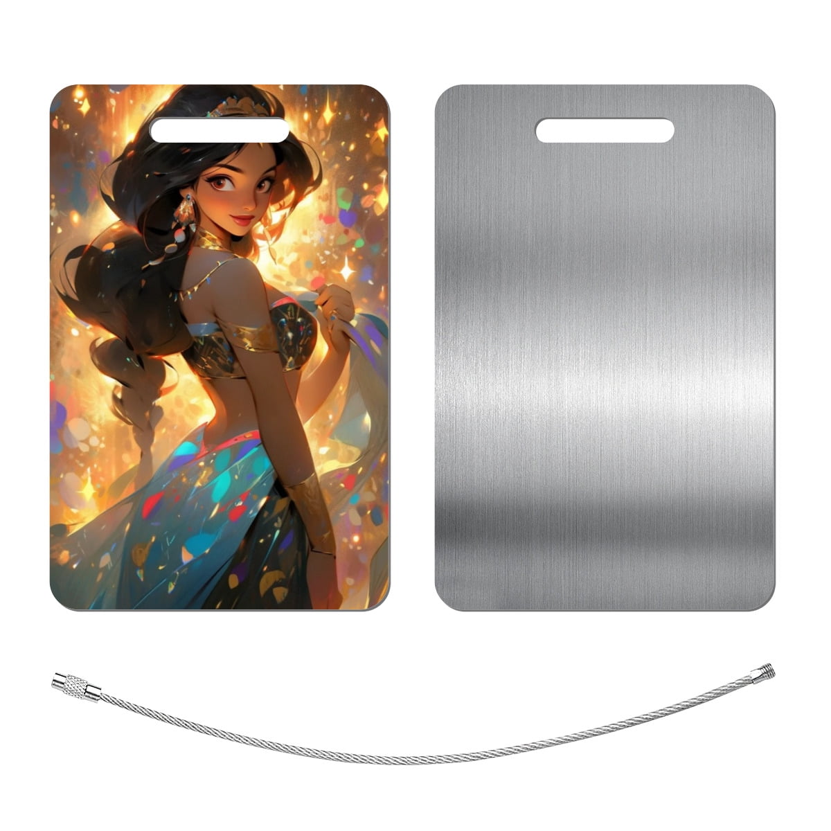 Princess Jas×mine Stainless steel luggage tag (double-sided printing ...