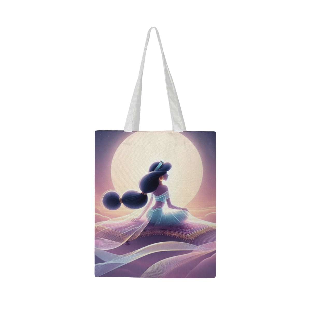 Princess Jas×mine Tote Bag Canvas Shoulder Bag Shopping Bag Crossbody Bag Casual Handbag ...