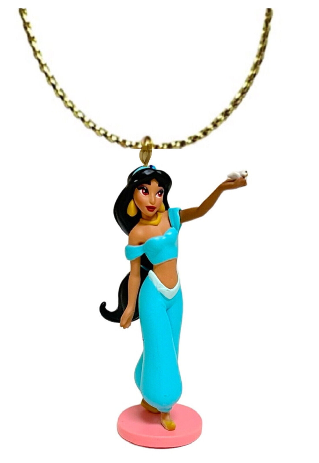 Princess Jasmine & Bird Playful Ornament Charm Figure Figurine PVC 3 ...