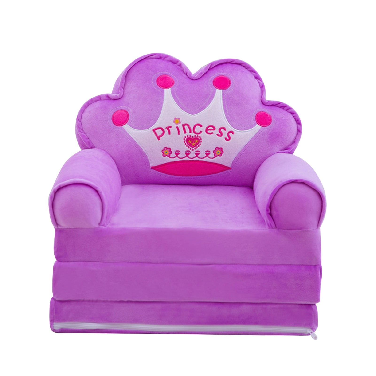 "Princess & Kids Recliner Chair Foldable Sofa Bed for Children 1-8 ...