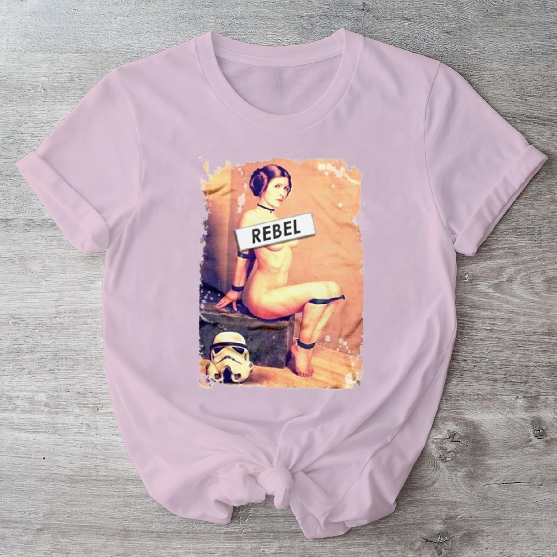 Princess Leia Rebel The Slave Art T-shirt - Walmart.com