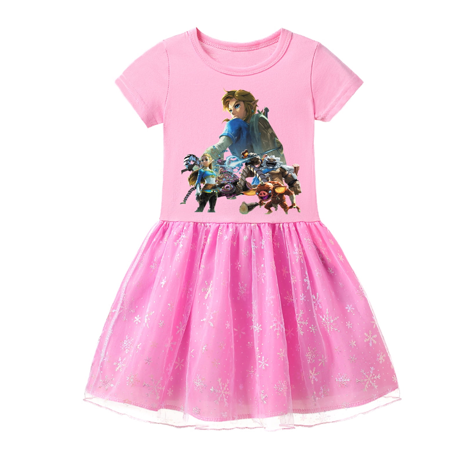 Princess Look The Legend of Zelda Short Sleeve Tulle Cotton Dress for ...