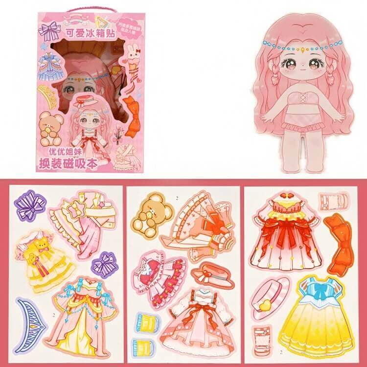 Princess Magnetic Dress-up Sticker for Children - Walmart.com