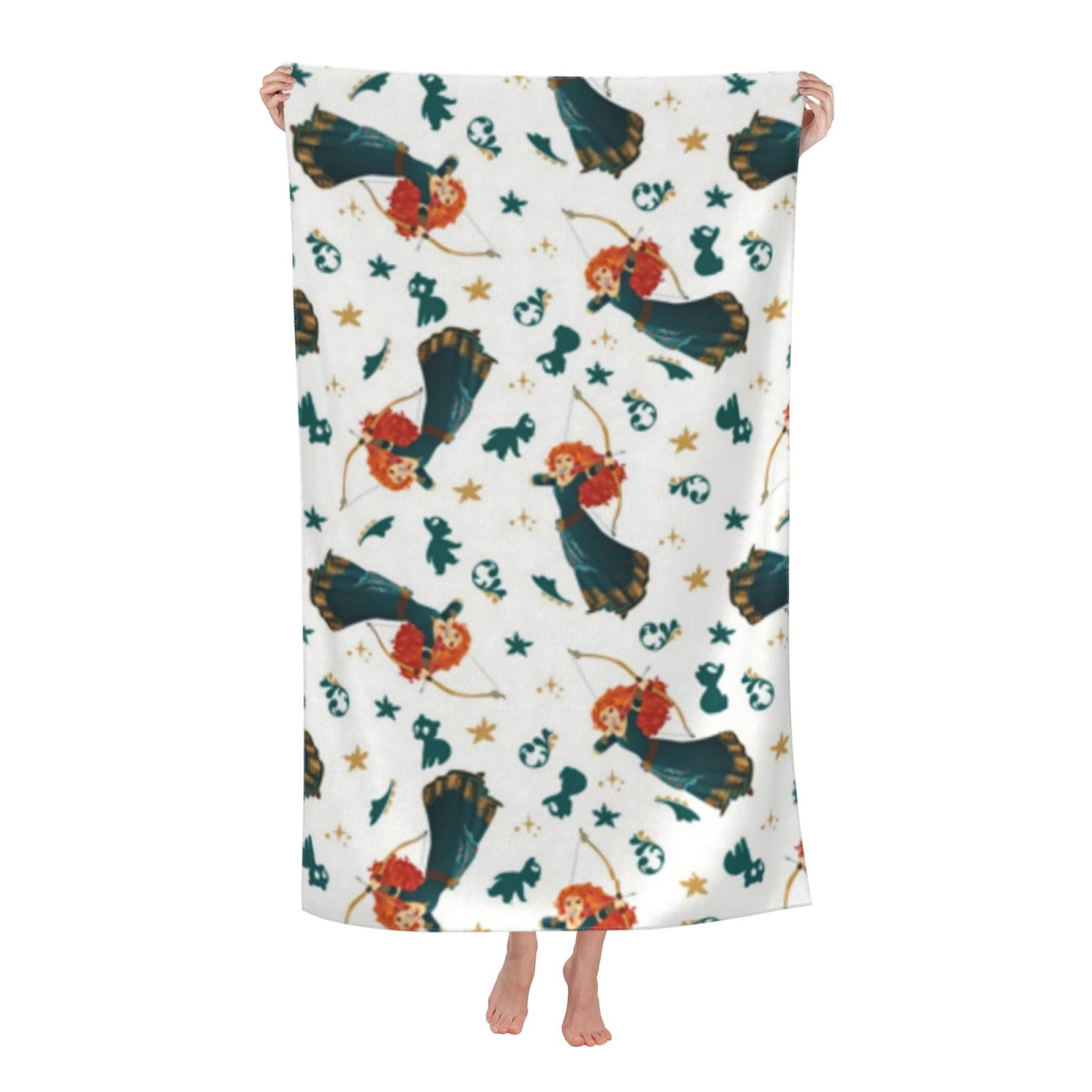 Princess Merida Bath Towels for Kids and Adults,Soft Microfiber Bath ...