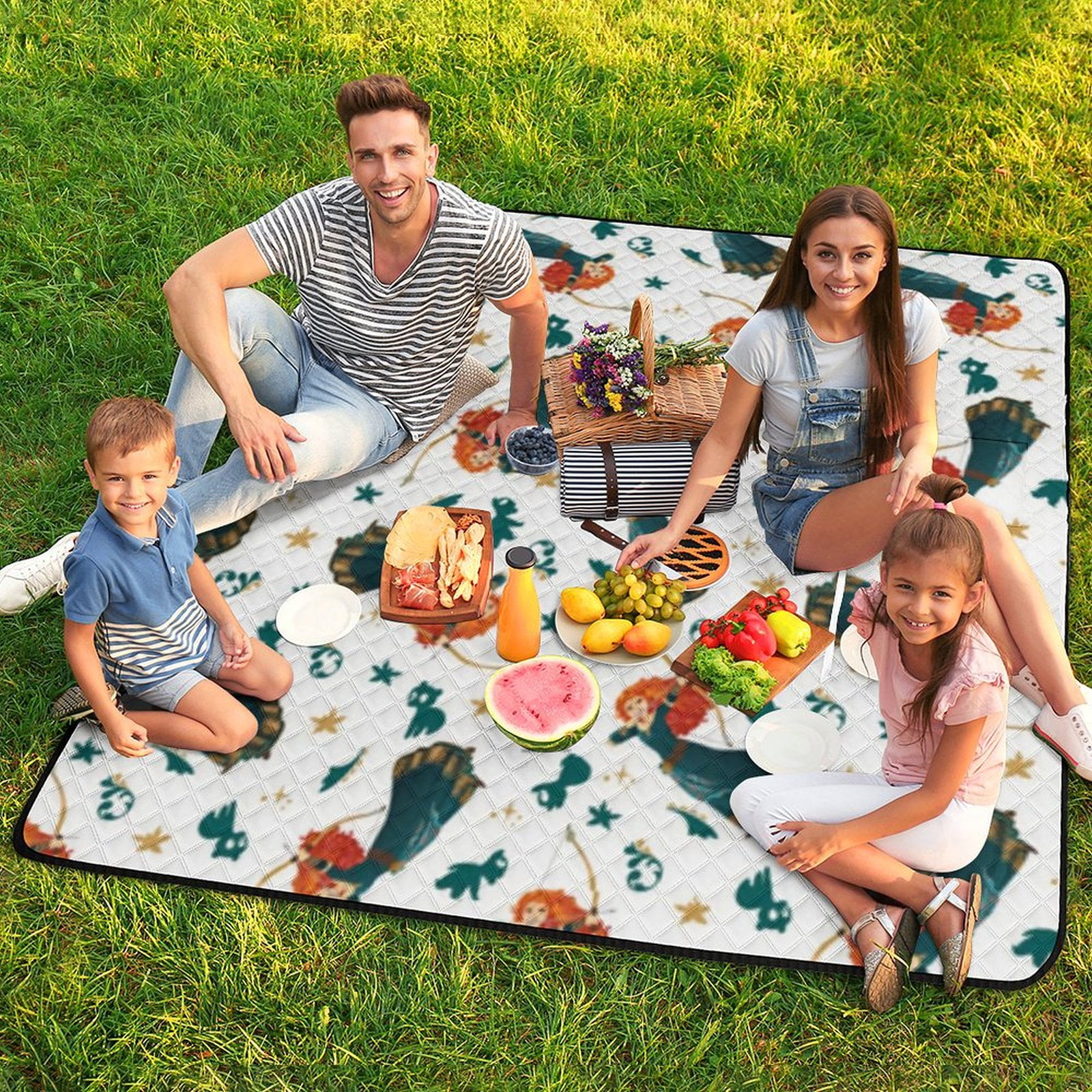 Princess Merida Picnic Blankets Outdoor Blanket,78'x78' Extra Large ...