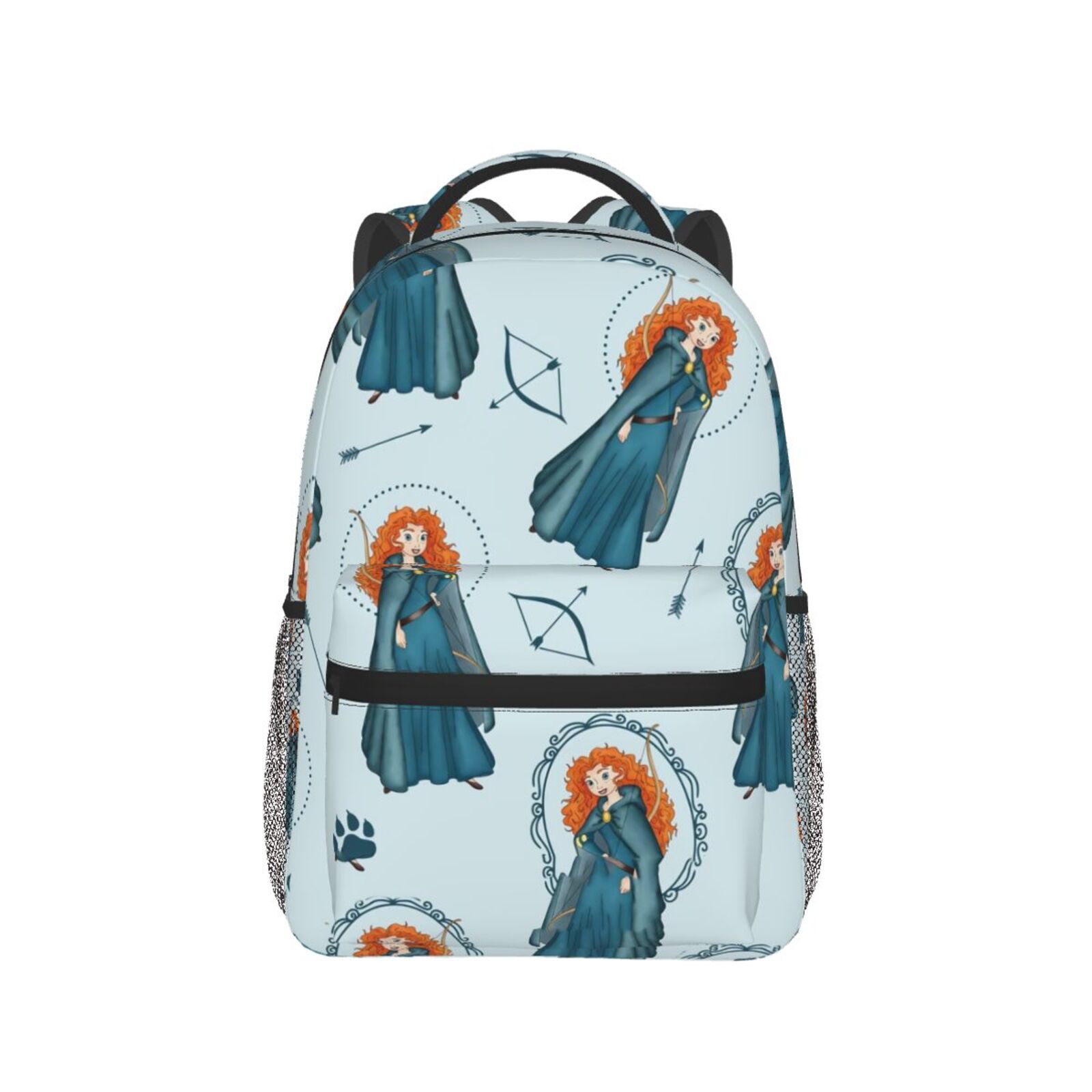 Princess Merida Watercolor Seamless Pattern Travel Backpack,Carry On ...
