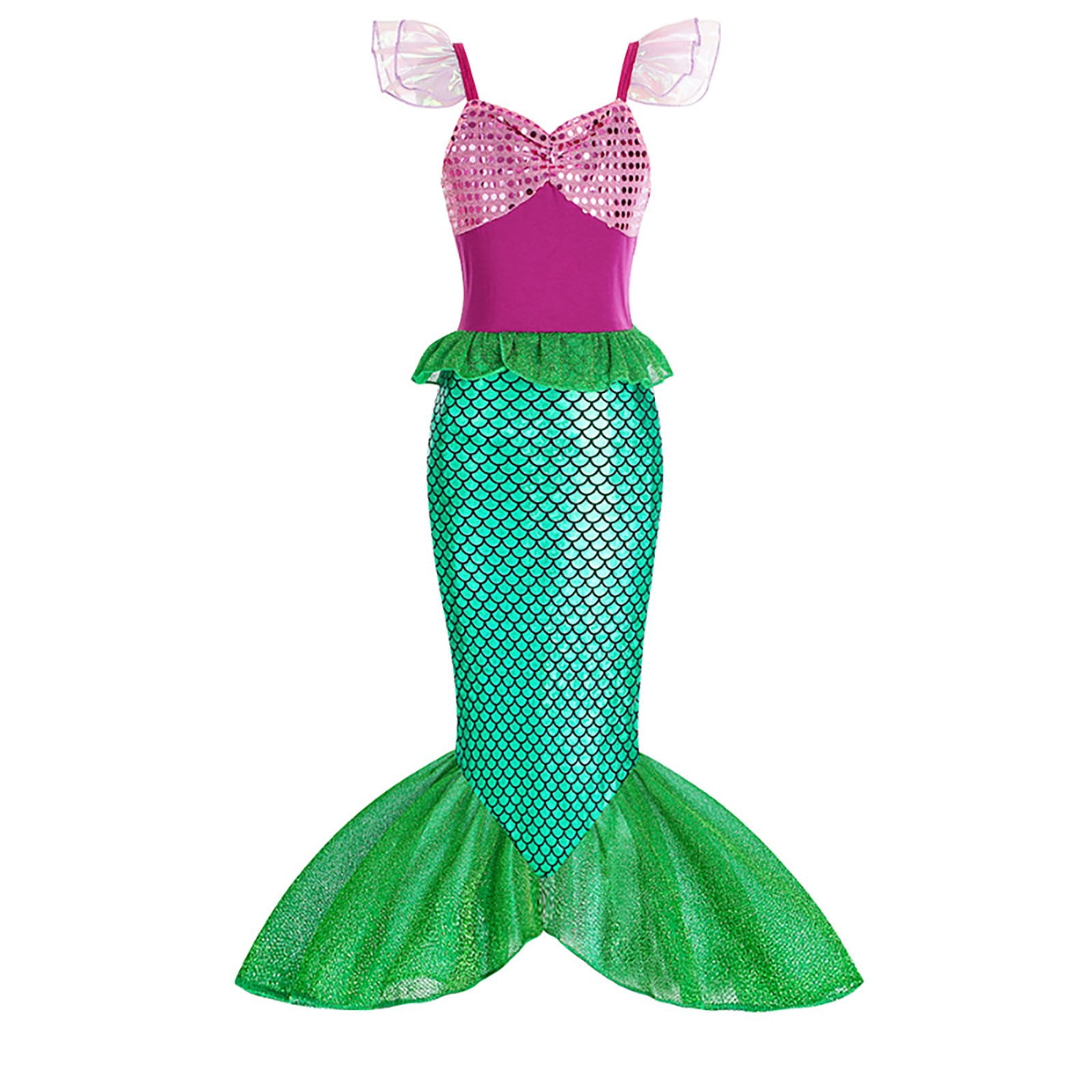 Princess Mermaid Dress for Toddler Little Girls Fancy Halloween ...