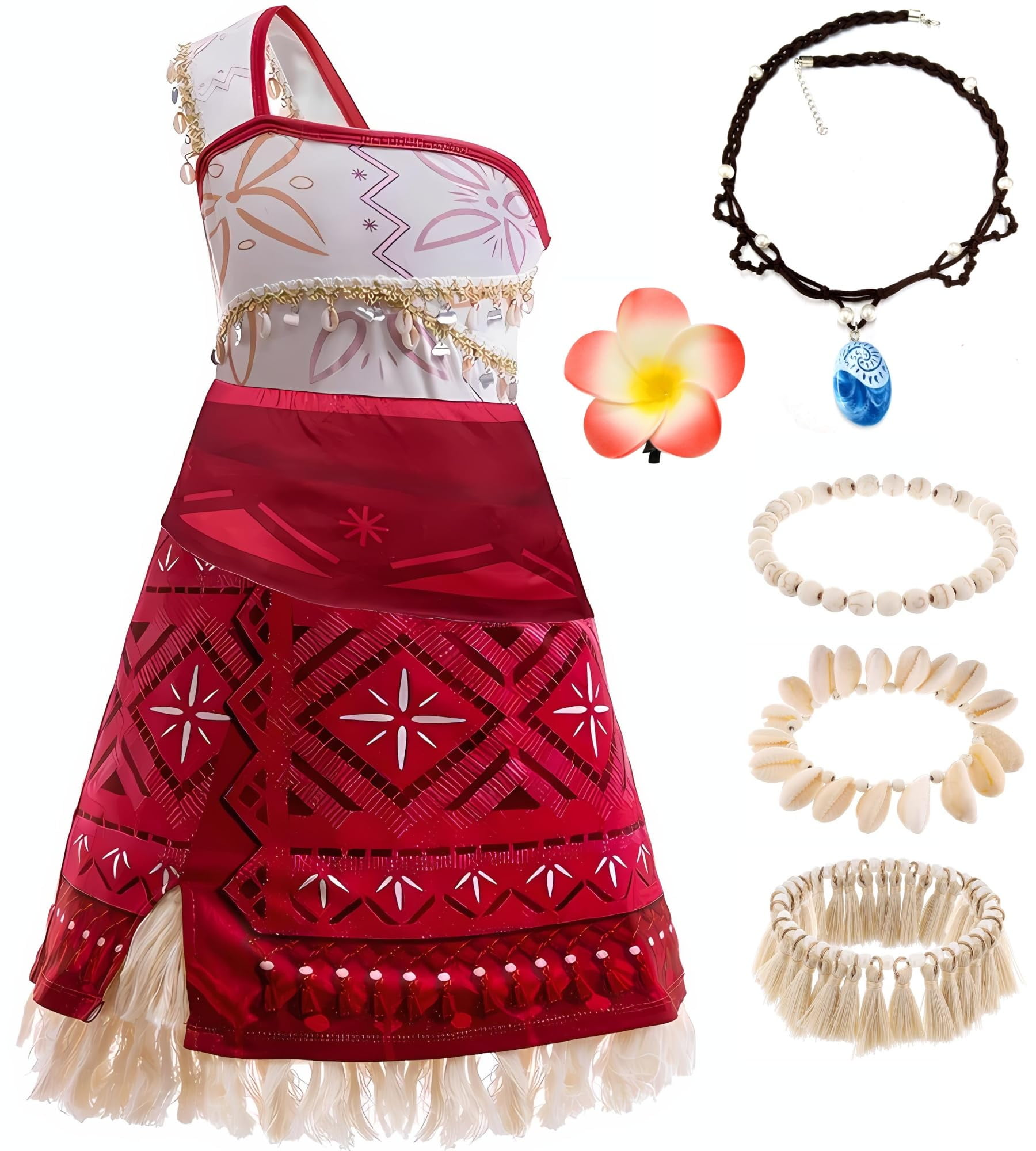 BanKids Princess Moana Adventure Costume, Ocean Theme Dress Up ...