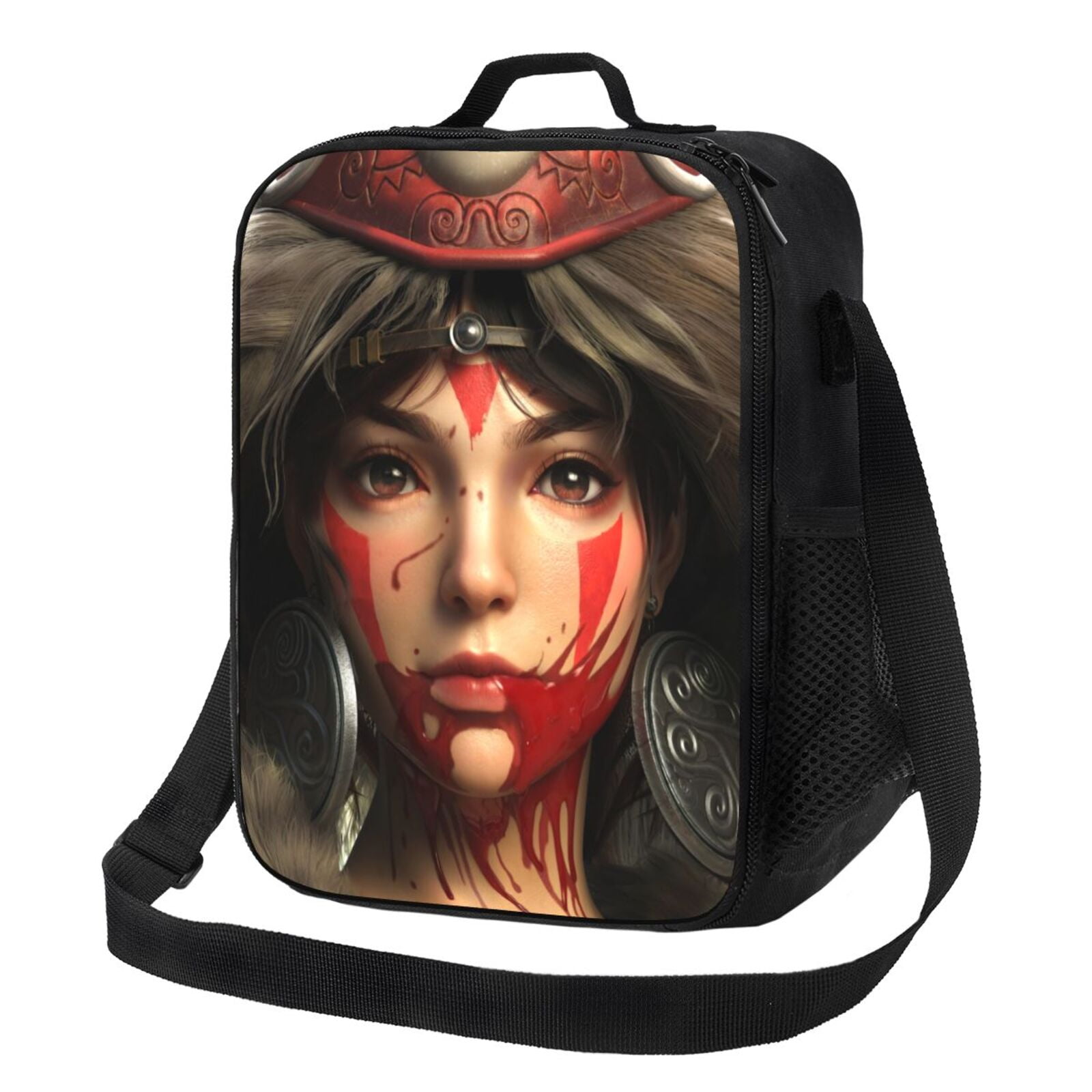 Princess Mononoke Lunch Bag Insulated Thermal Boxes with Shoulder Strap ...