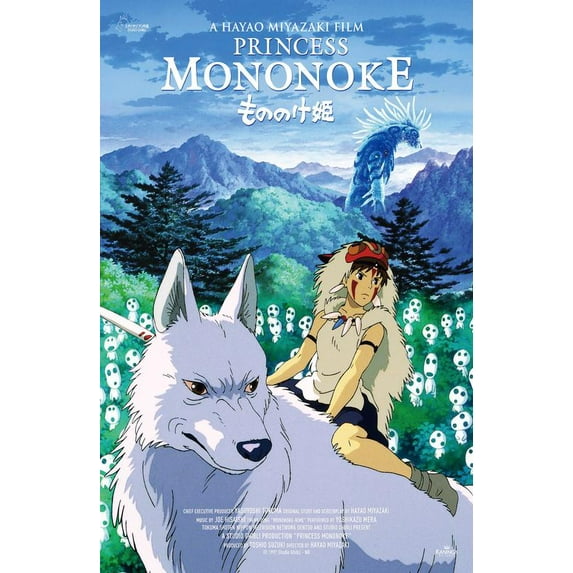 Princess Mononoke Movie Poster and Prints Unframed Wall Art Gifts Decor ...