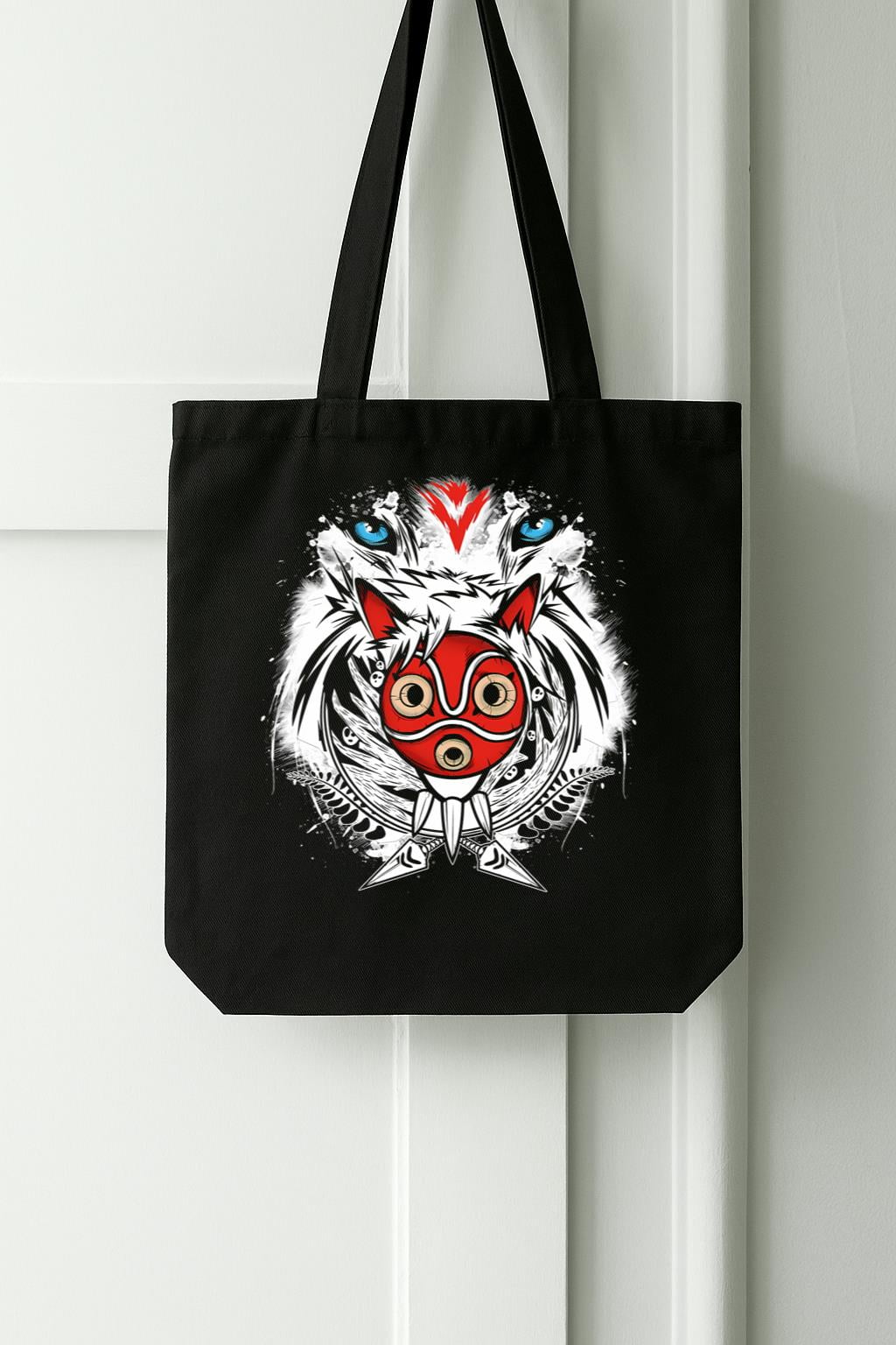 Princess Mononoke Tote Bag, Studio Ghibli Bag, Hime san Bag, Ashitaka ...