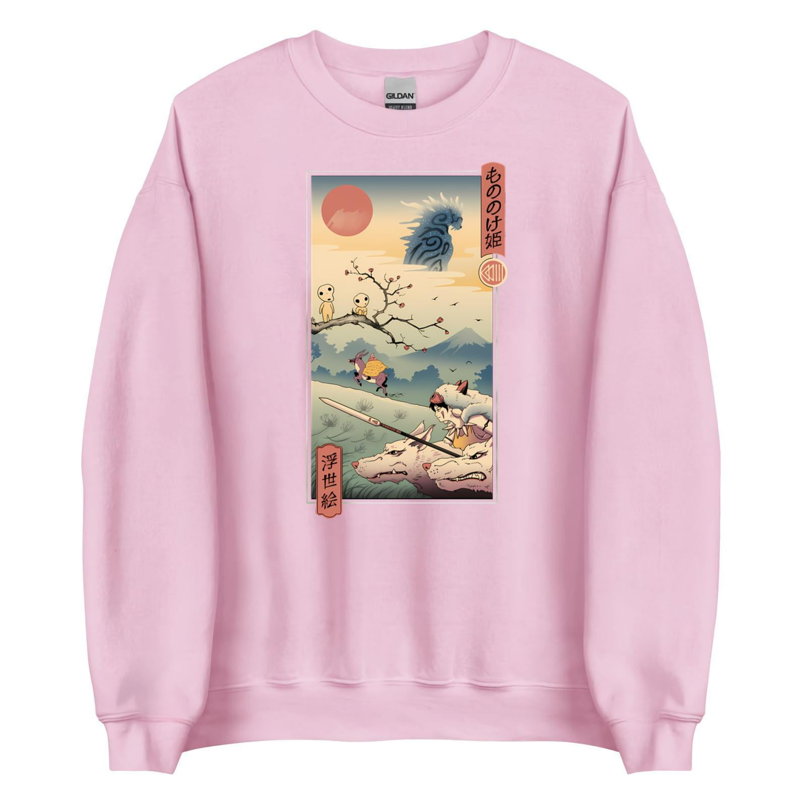 Princess Mononoke Ukiyo T-Shirt, Studio Ghibli Shirt, Hime san Shirt ...