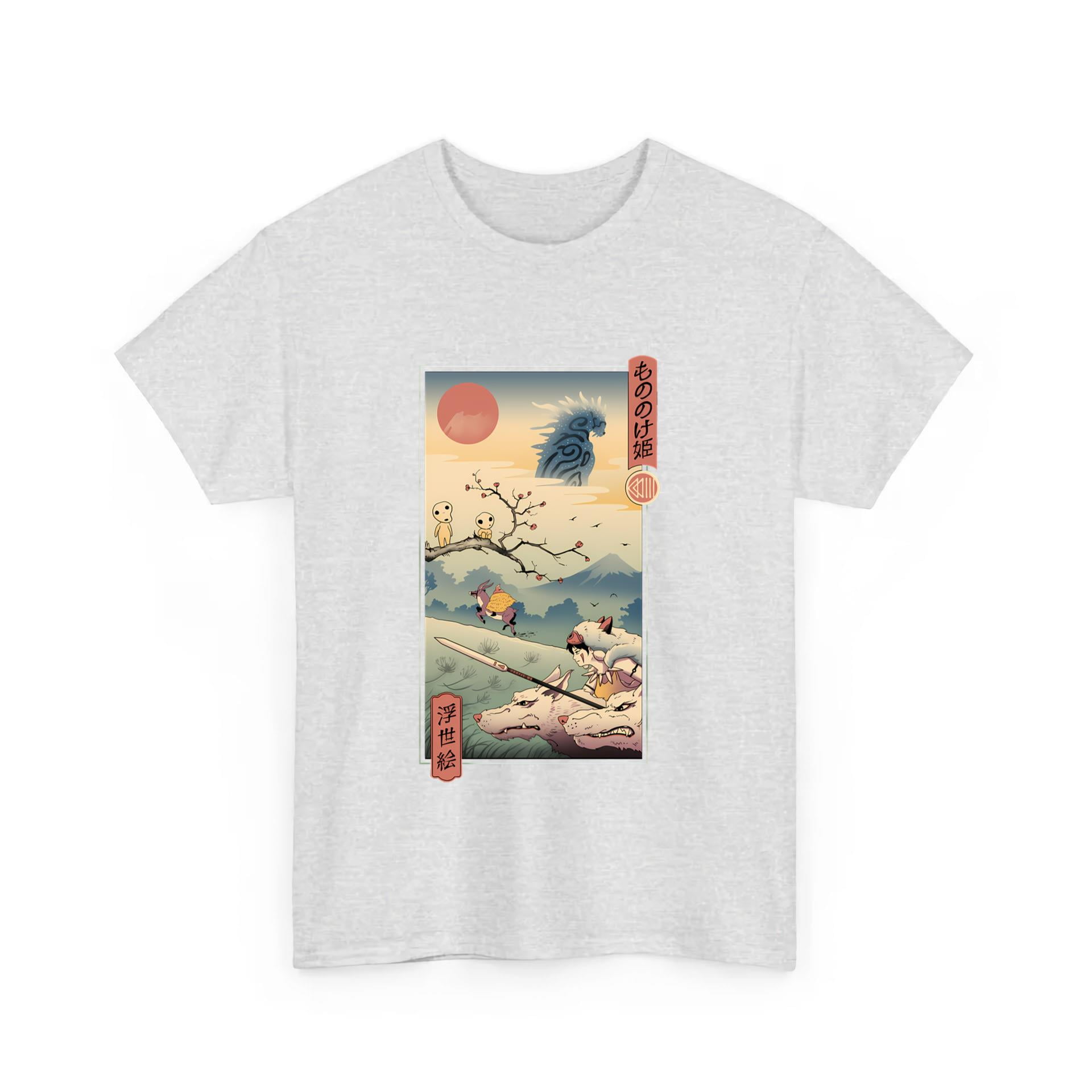 Princess Mononoke Ukiyo T-Shirt, Studio Ghibli Shirt, Hime san Shirt ...