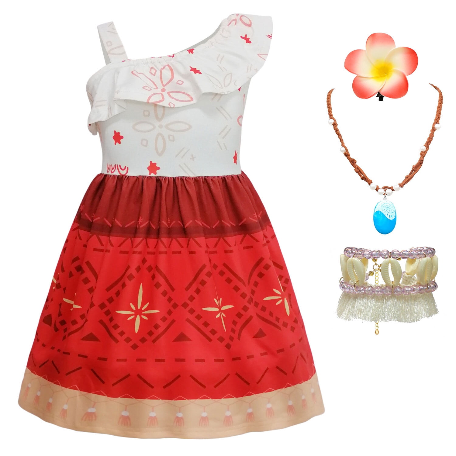 Princess Ocean Adventure Costume w/Accessoriess for Girls Halloween ...