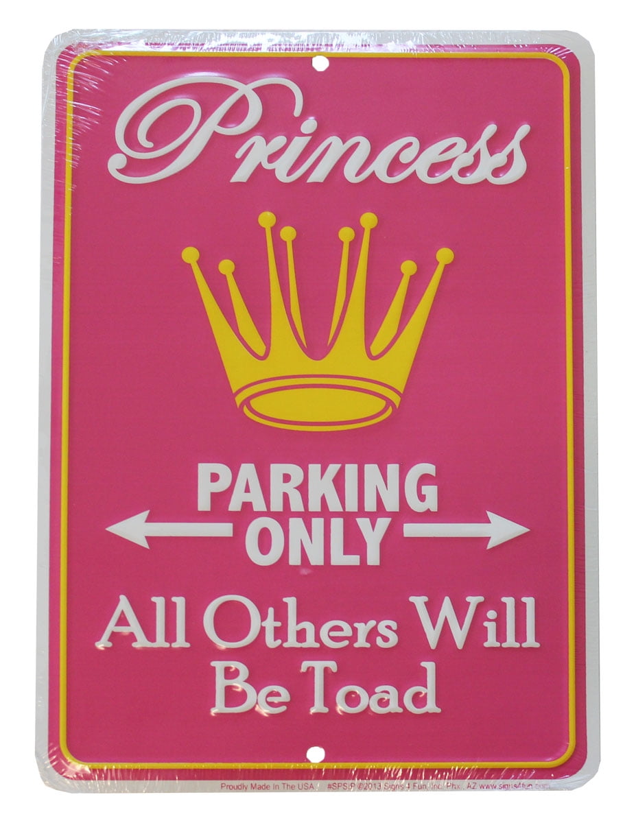 Princess Parking Sign (crown) - Walmart.com