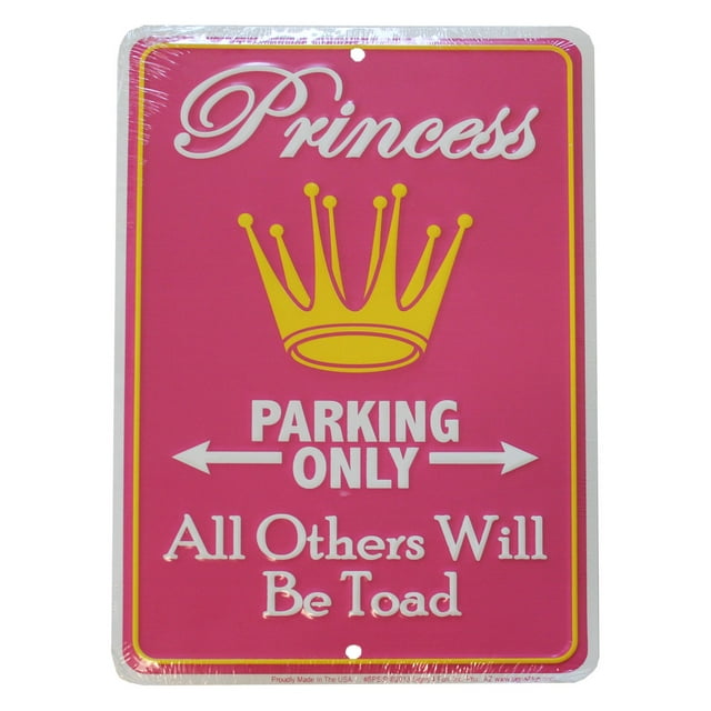 Princess Parking Sign (crown) - Walmart.com