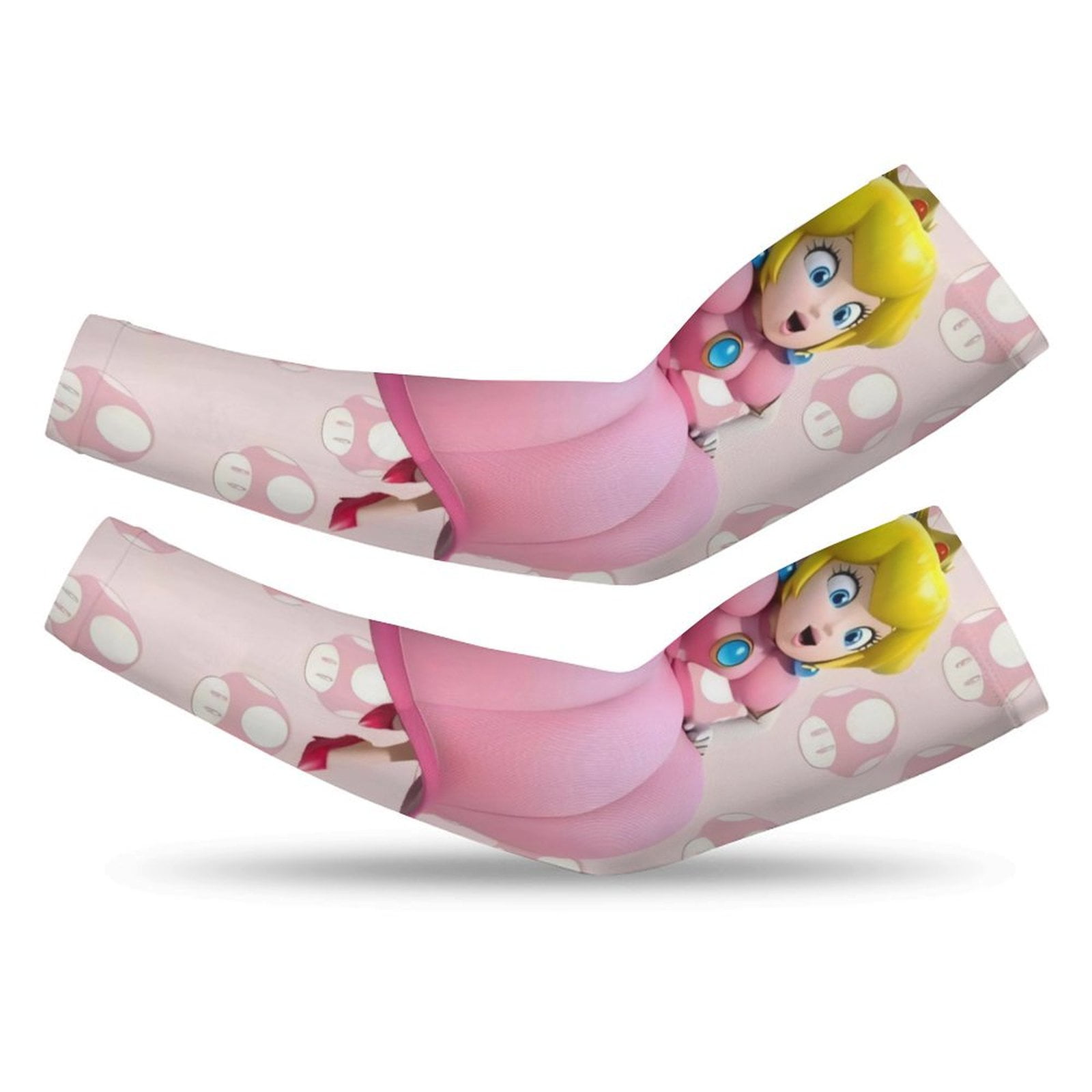 Princess Peach 1 pair of arm sleeves anti uv cool sun protection ...