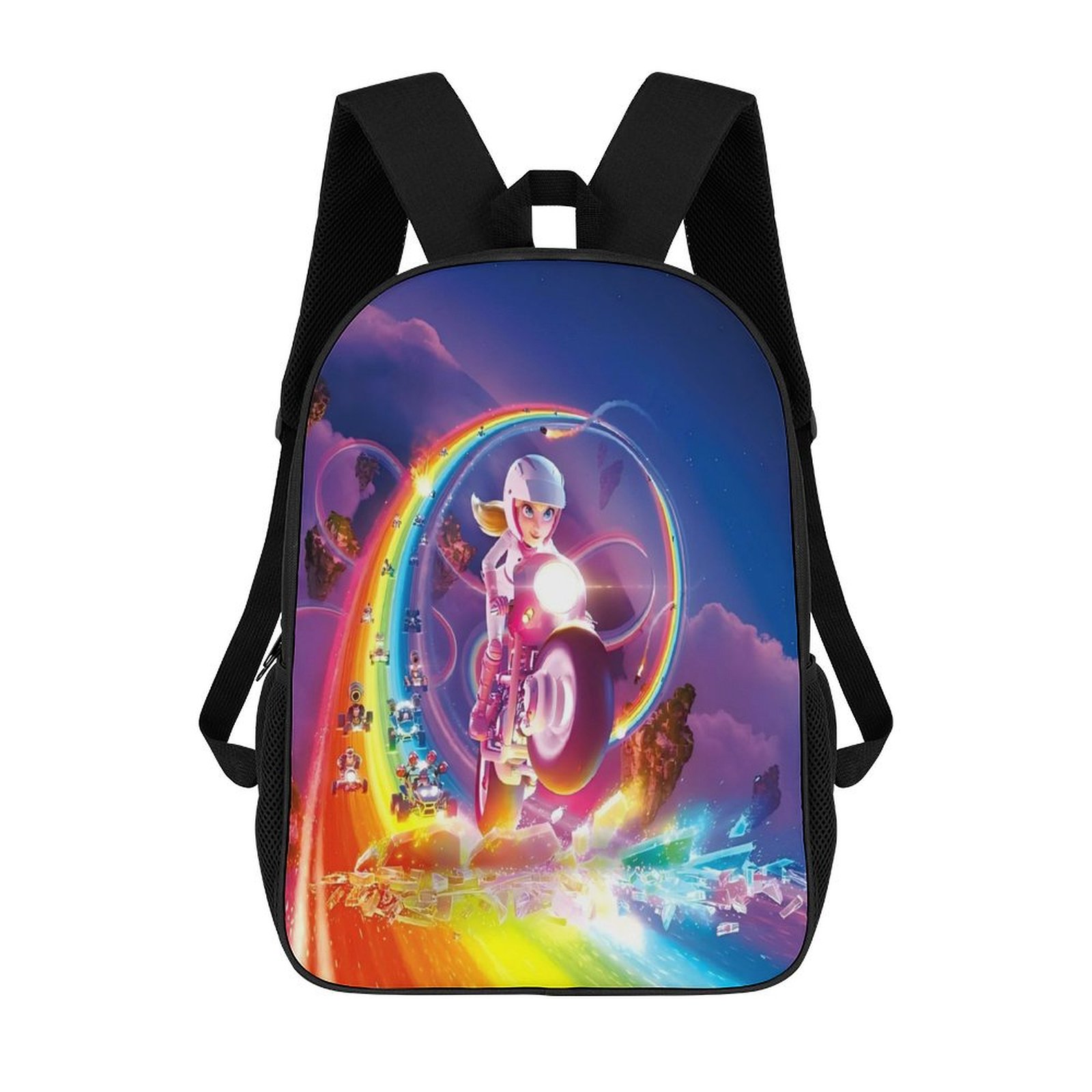 Princess Peach Anime Backpack 17 Inch Travel Laptop Backpack 17inch ...