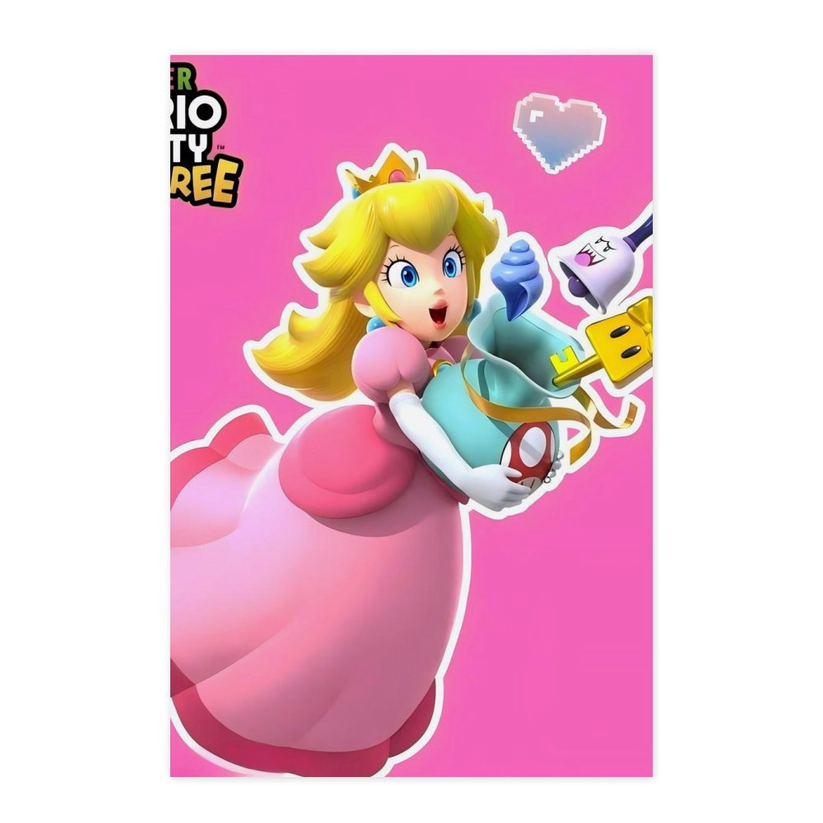 Princess Peach Anime stickers posters wall decoration 30*45（cm ...