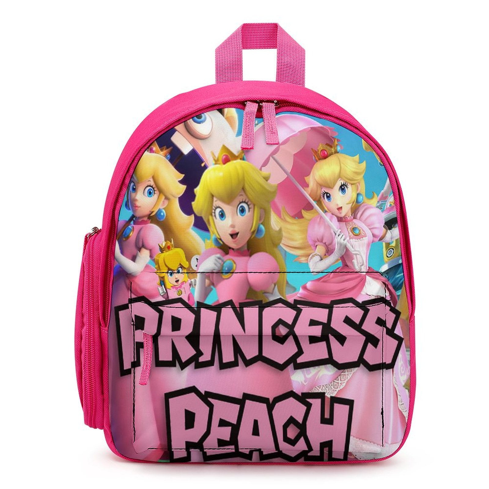 Princess Peach Backpack Shoulder Bags Laptop Children Schoolbag Book ...