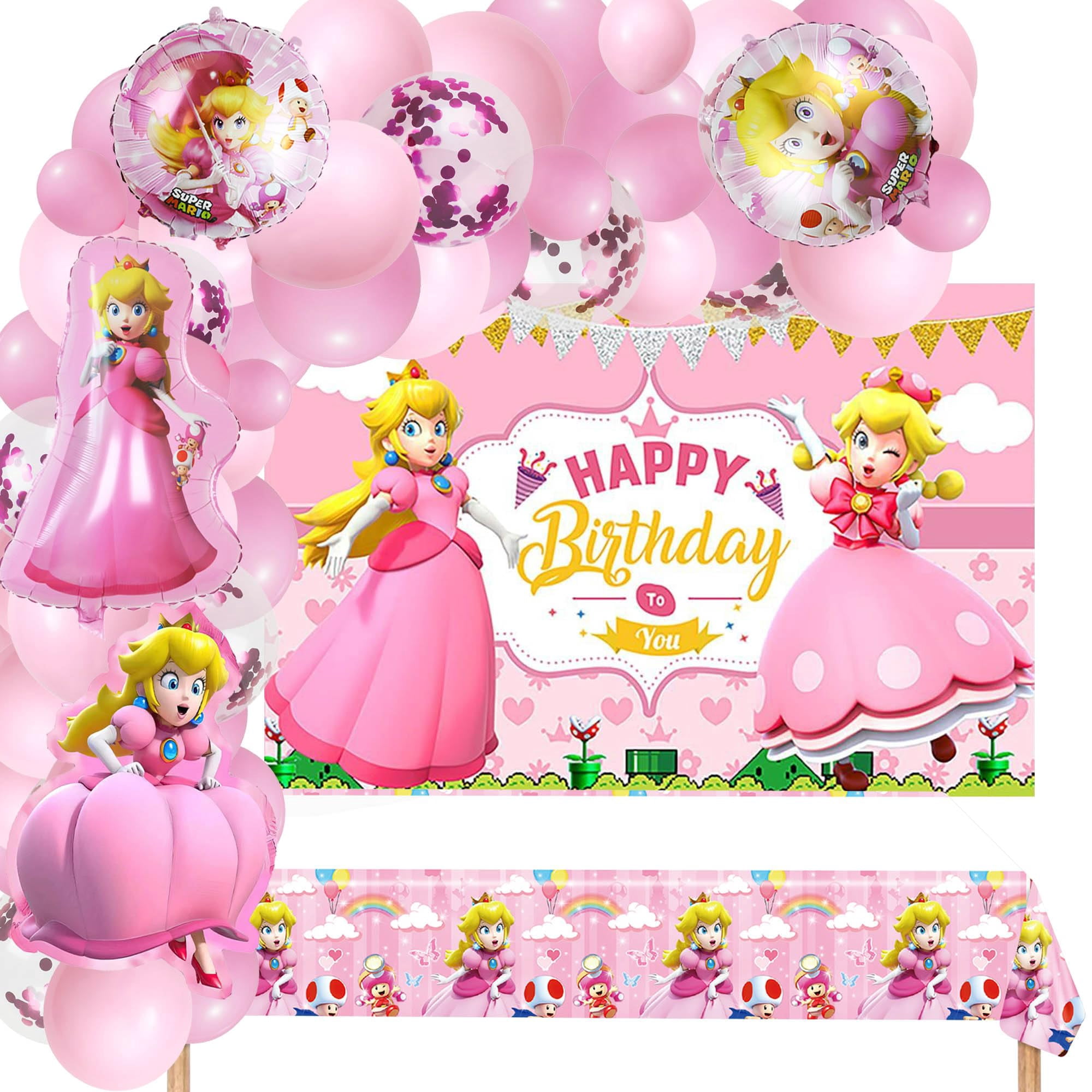Princess Peach Birthday Party SSF20 Supplies, Princess Peach Theme ...