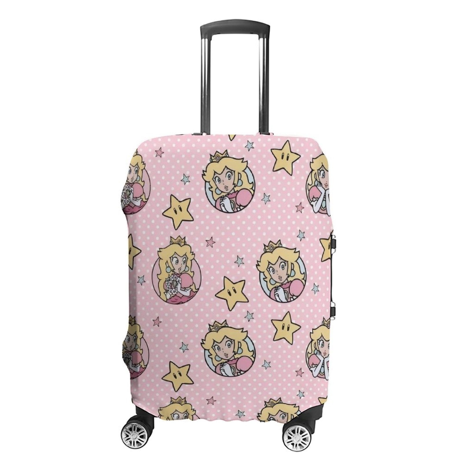 Princess Peach Cartoon suitcase protective cover travel suitcase ...