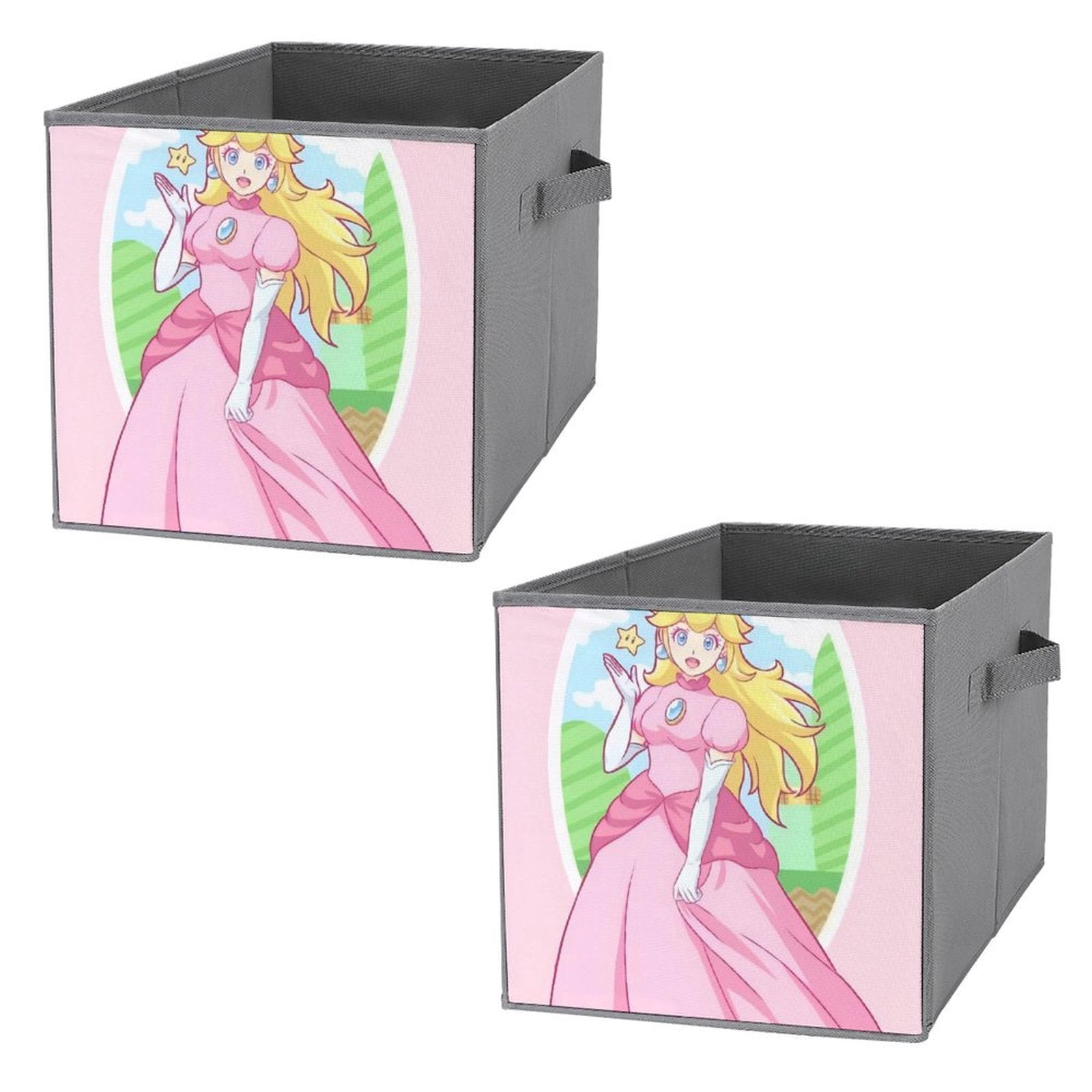 Princess Peach Children's folding storage box 2PCS - Walmart.com