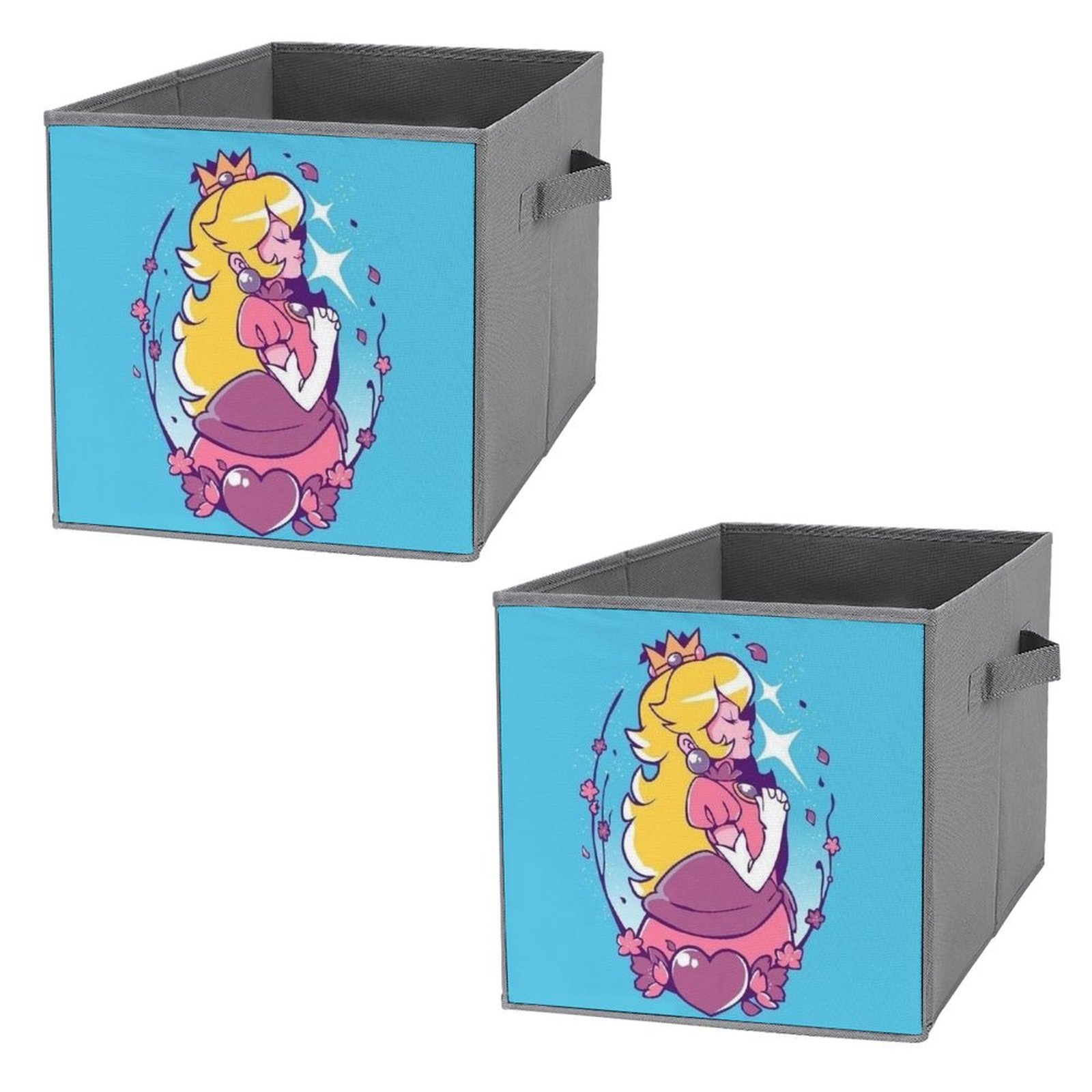 Princess Peach Children's folding storage box 2PCS - Walmart.com