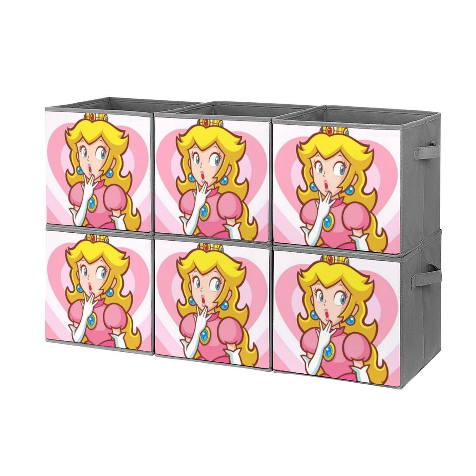 Princess Peach Children's folding storage box 6PCS - Walmart.com