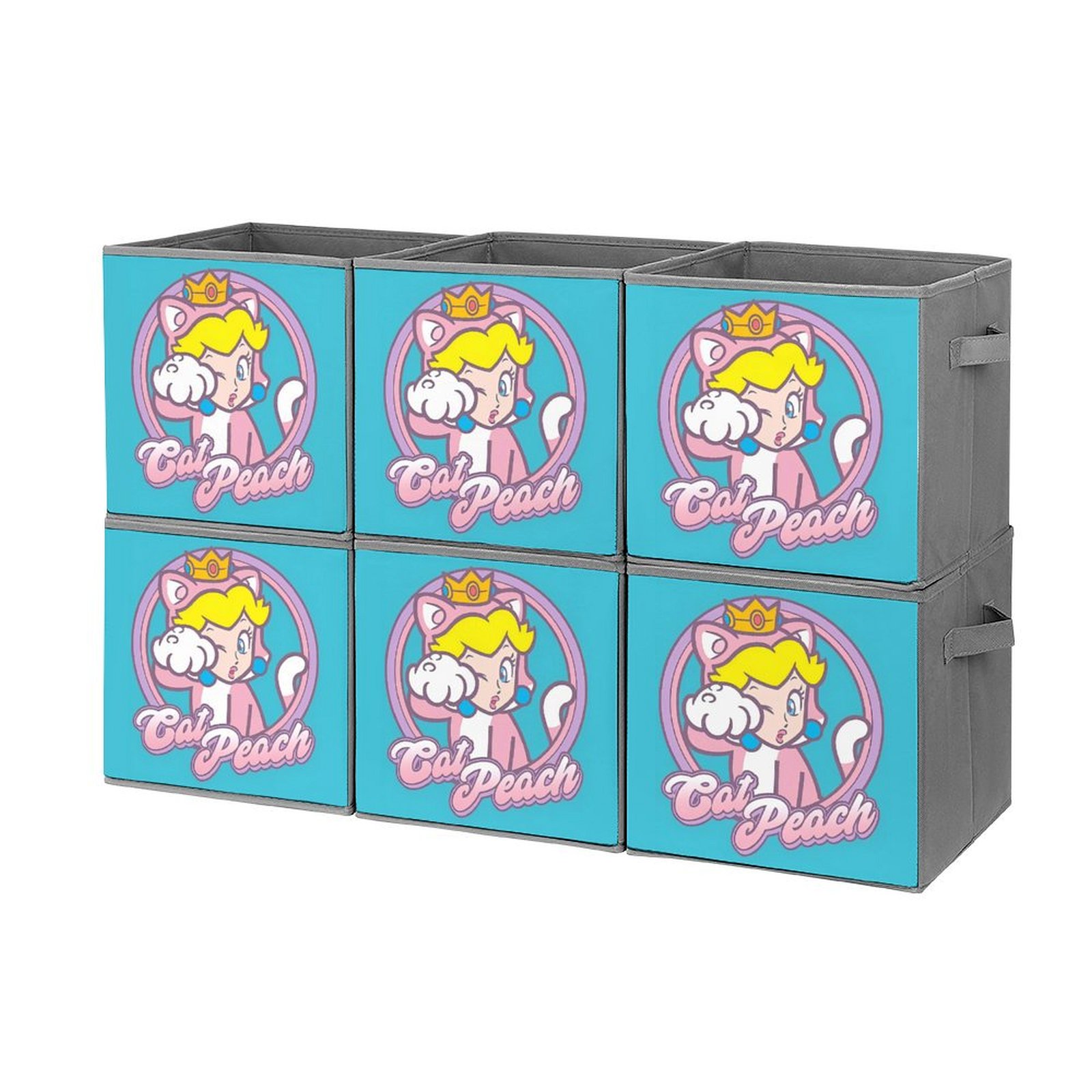 Princess Peach Children's folding storage box 6PCS - Walmart.com