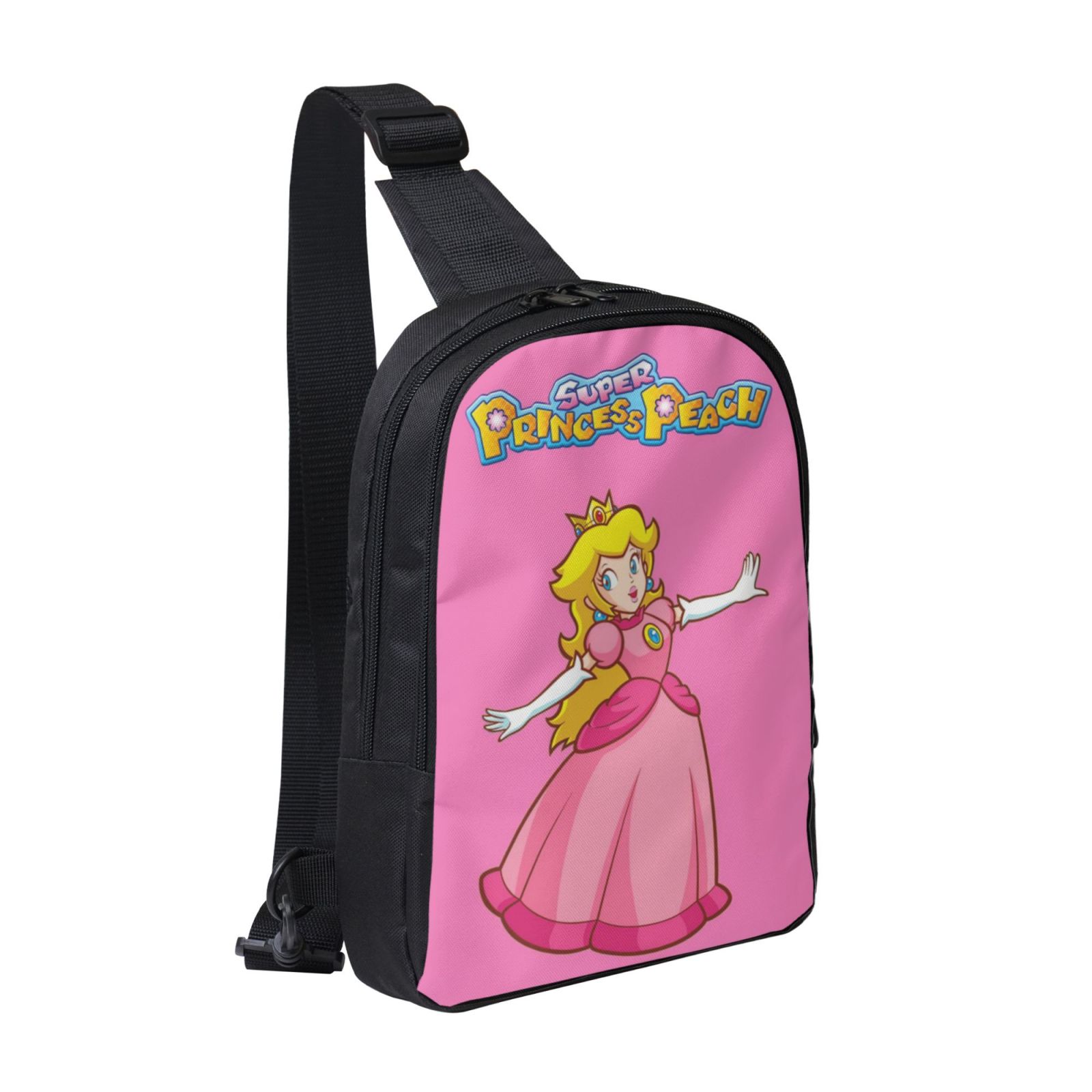 Princess Peach Crossbody Chest Bag - Blocking Sling Pack with ...
