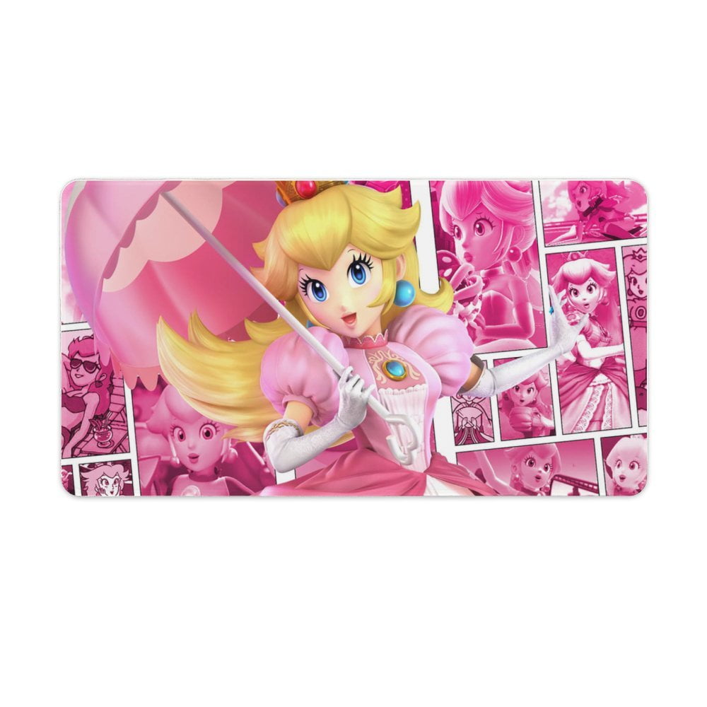 Princess Peach Desk Mat, Large Desk Pad Large Mouse Pad Desk ...