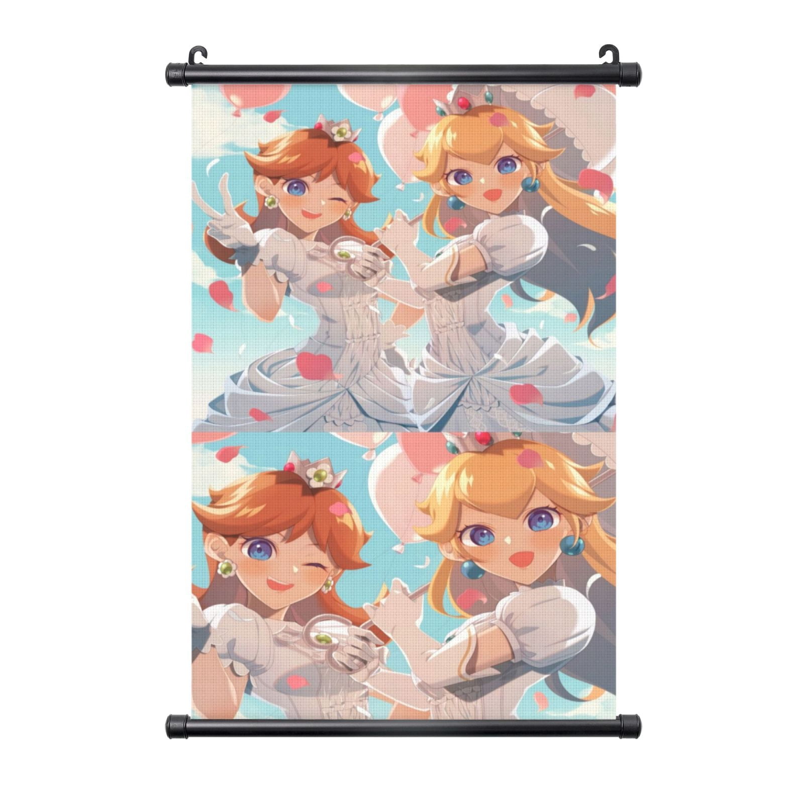 Princess Peach Hanging Poster, Black Plastic Shaft Wall Hanging Posters ...