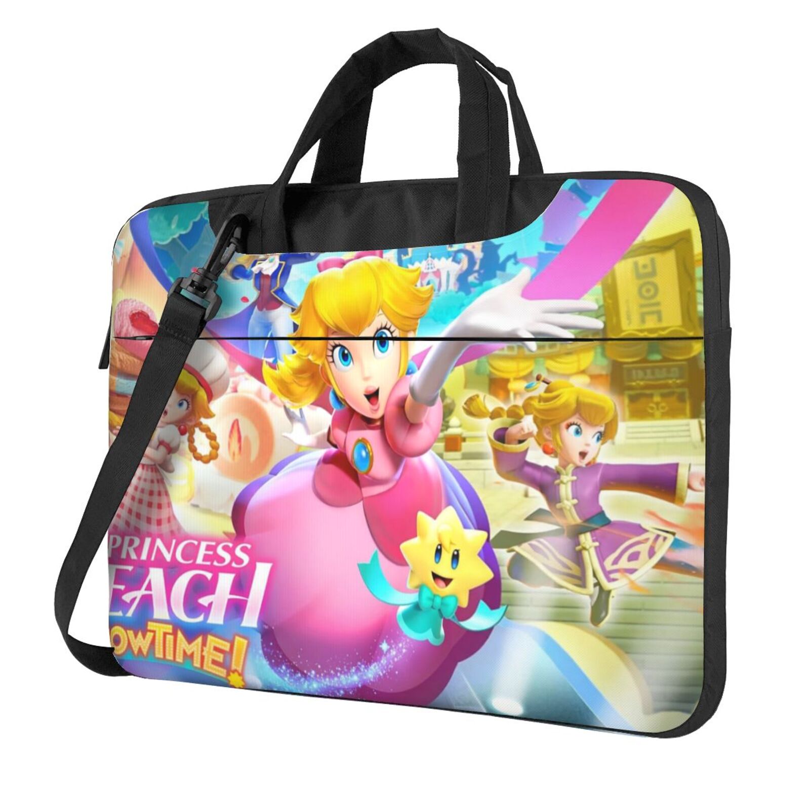 Princess Peach Laptop Bag, 14 inch Computer Bag Messenger Shoulder Bag ...