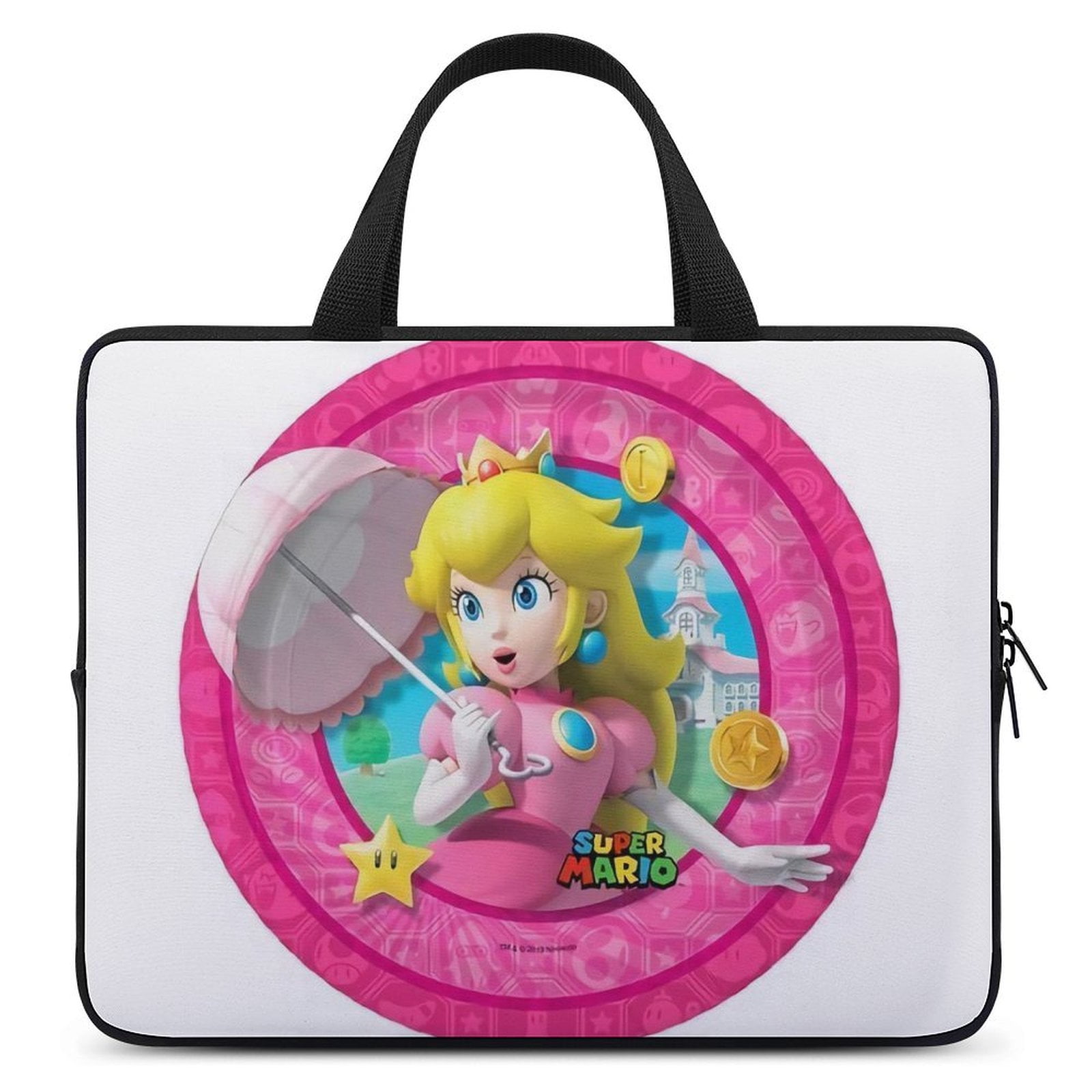 Princess Peach Laptop Bag for Women Men 17 Inch,Laptop Tote Work Bag ...