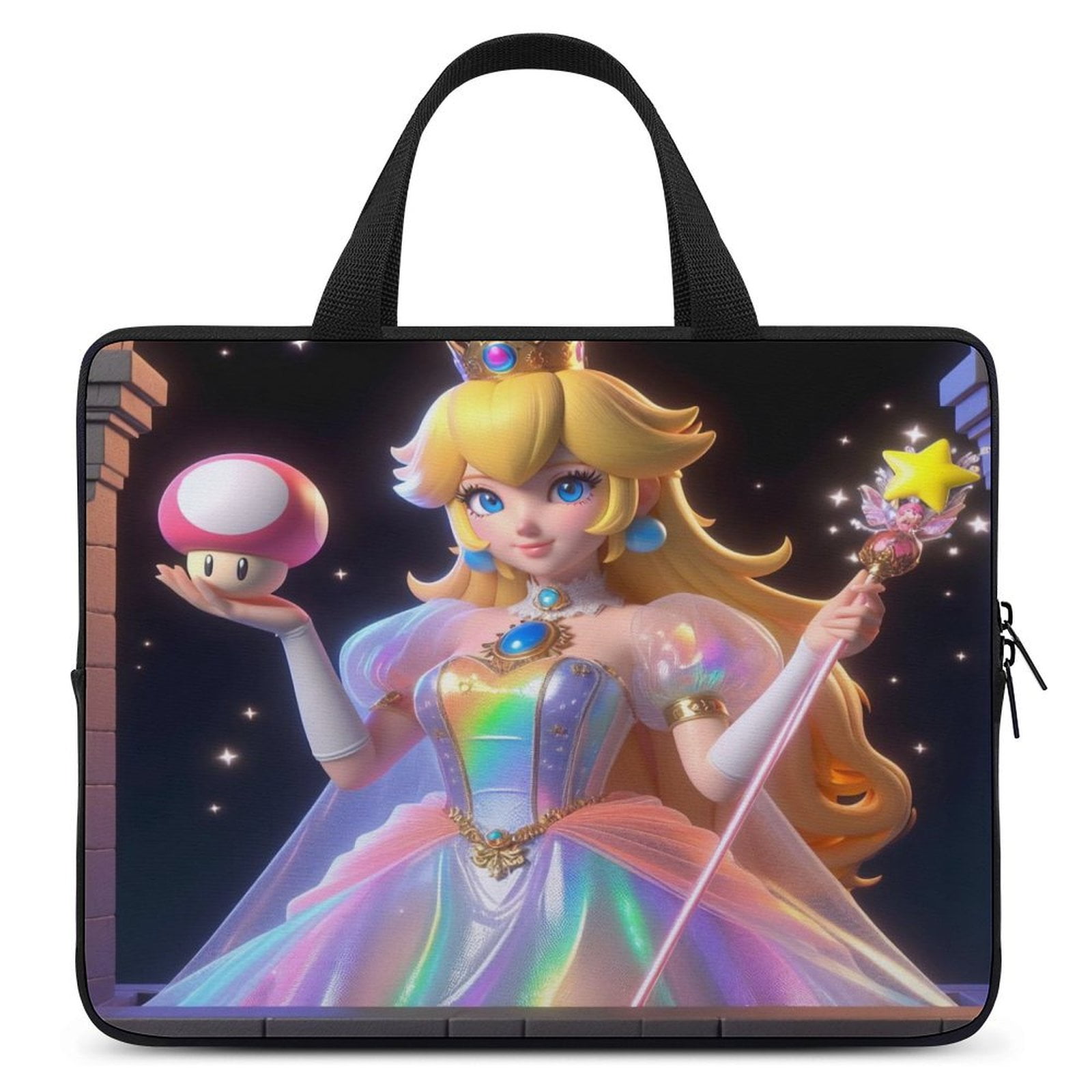 Princess Peach Laptop Bag for Women Men 17 Inch,Laptop Tote Work Bag ...