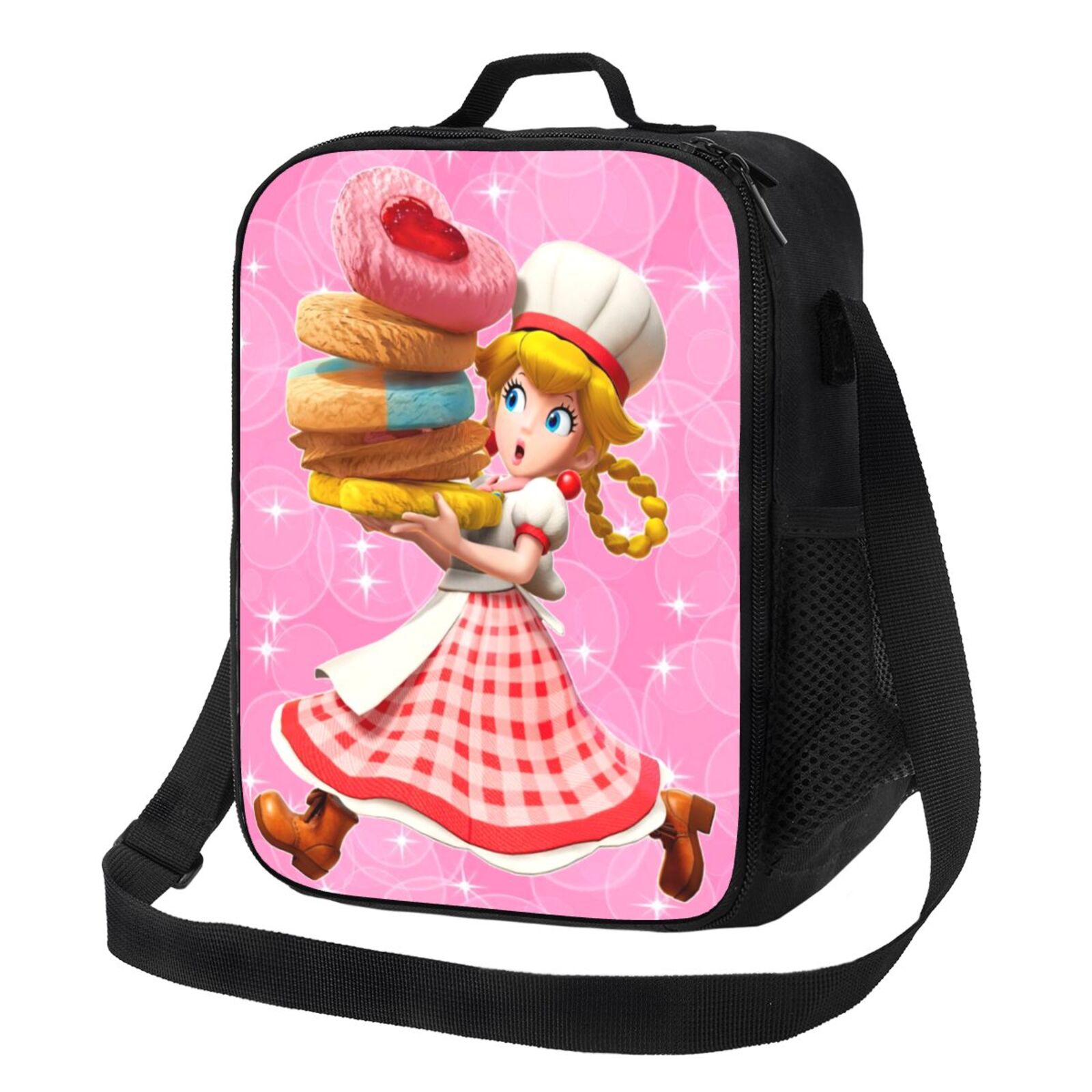 Princess Peach Lunch Bag Handheld Lunch Box Lightweight & Compact ...