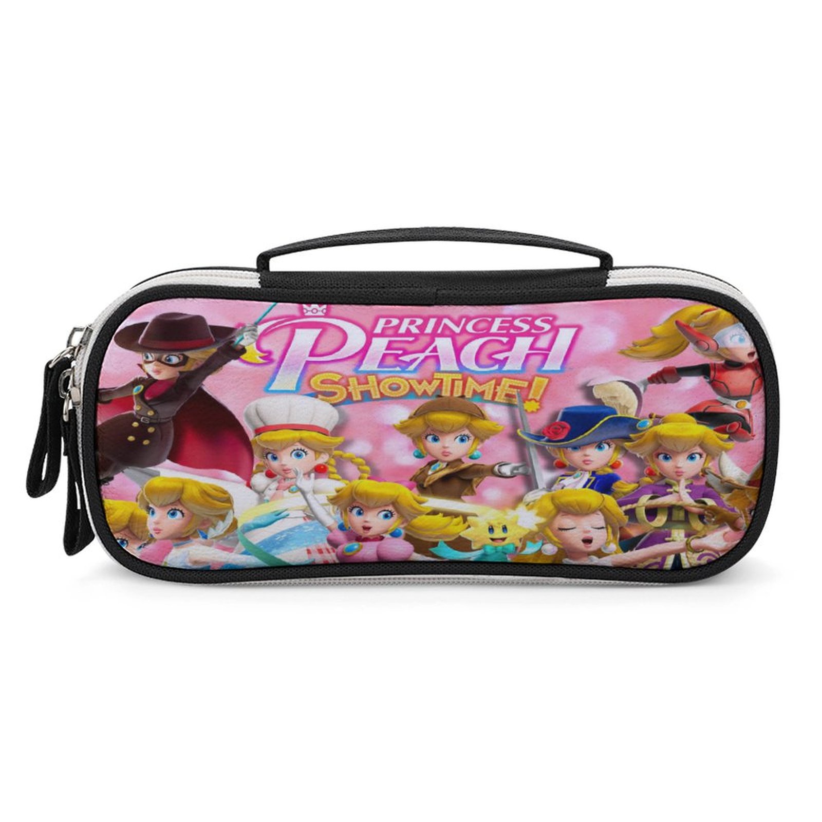 Princess Peach Pencil Case Large Pencil Pouch, Cartoon Makeup Bag, Pen ...